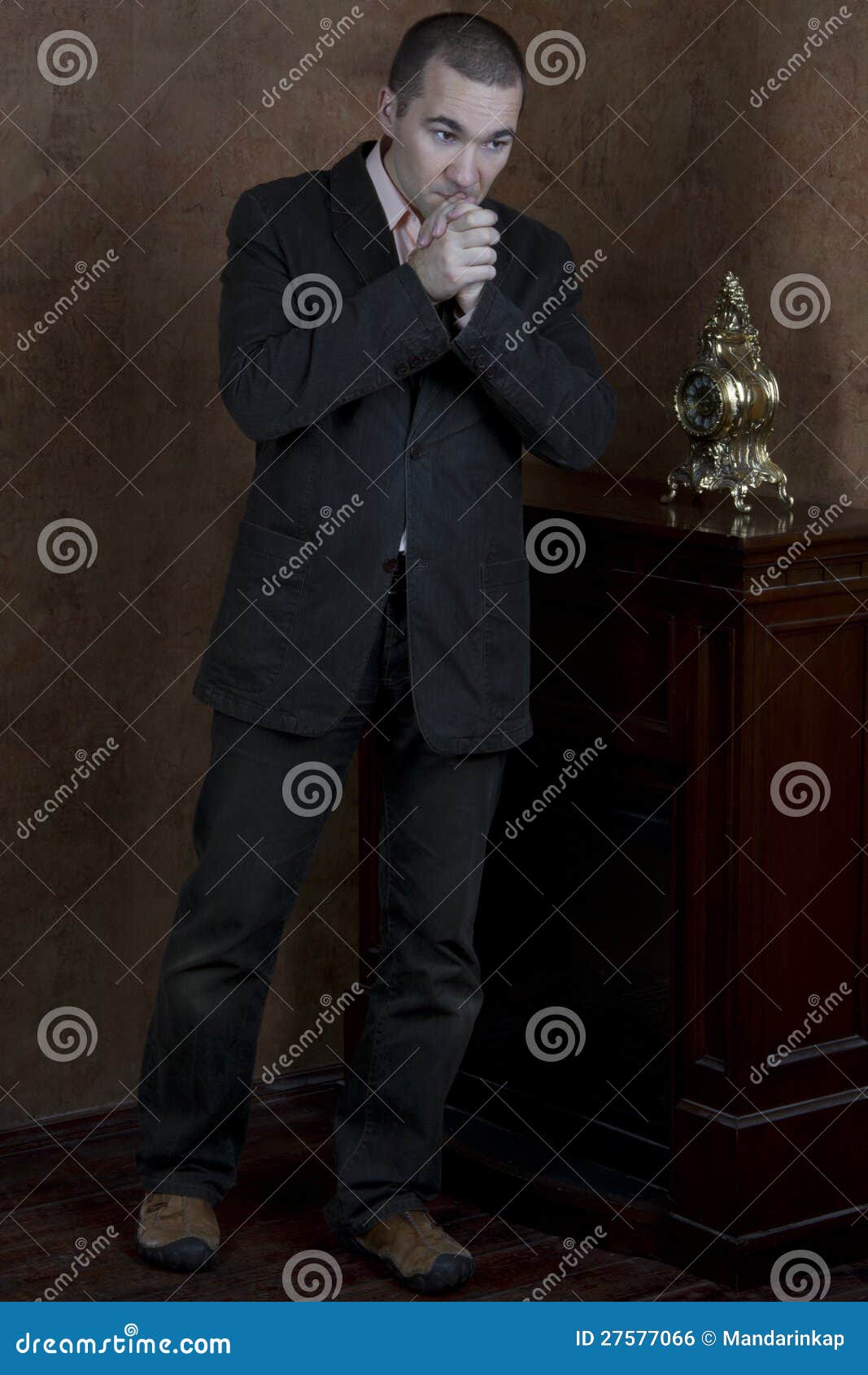 Suspense stock photo. Image of gesture, suit, expression - 27577066