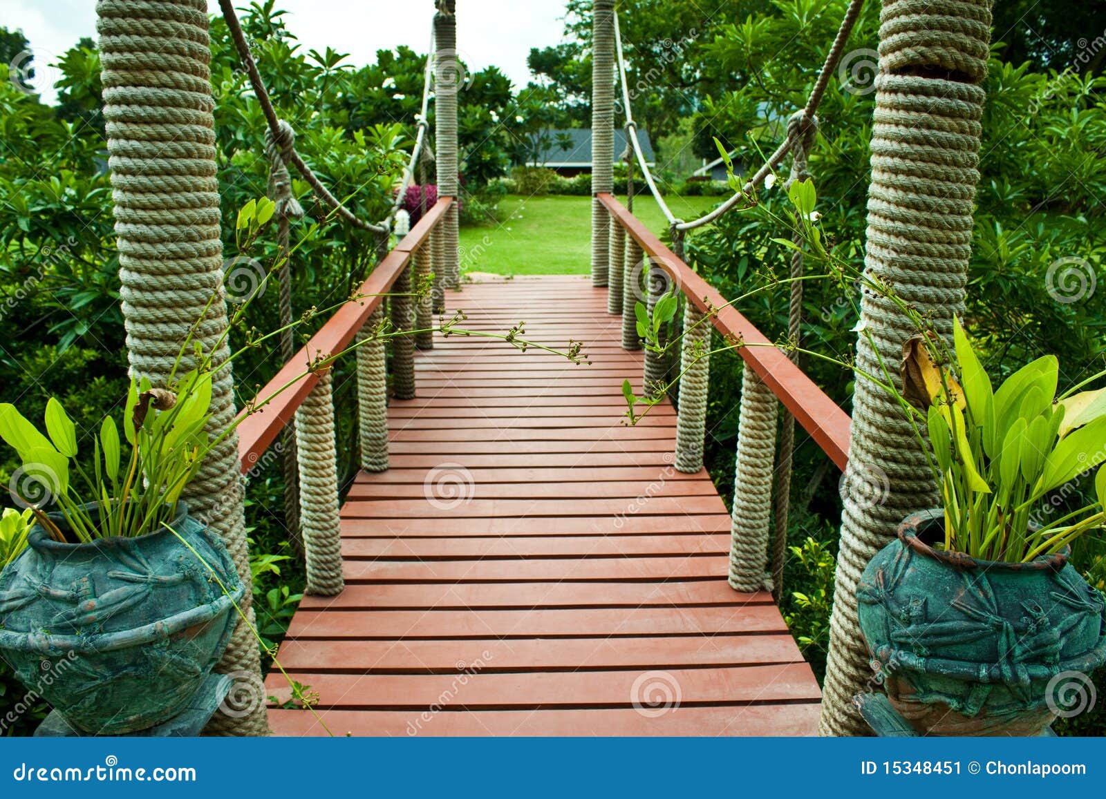 Suspension Bridge Stock Image - Image: 15348451