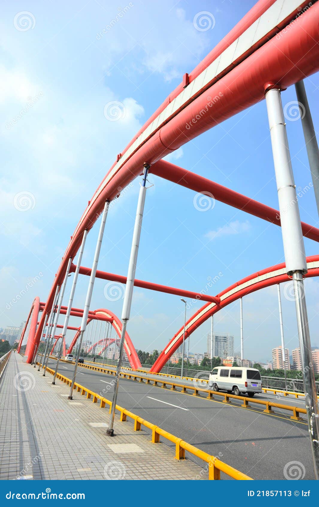 Suspension bridge stock image. Image of background, arch - 21857113