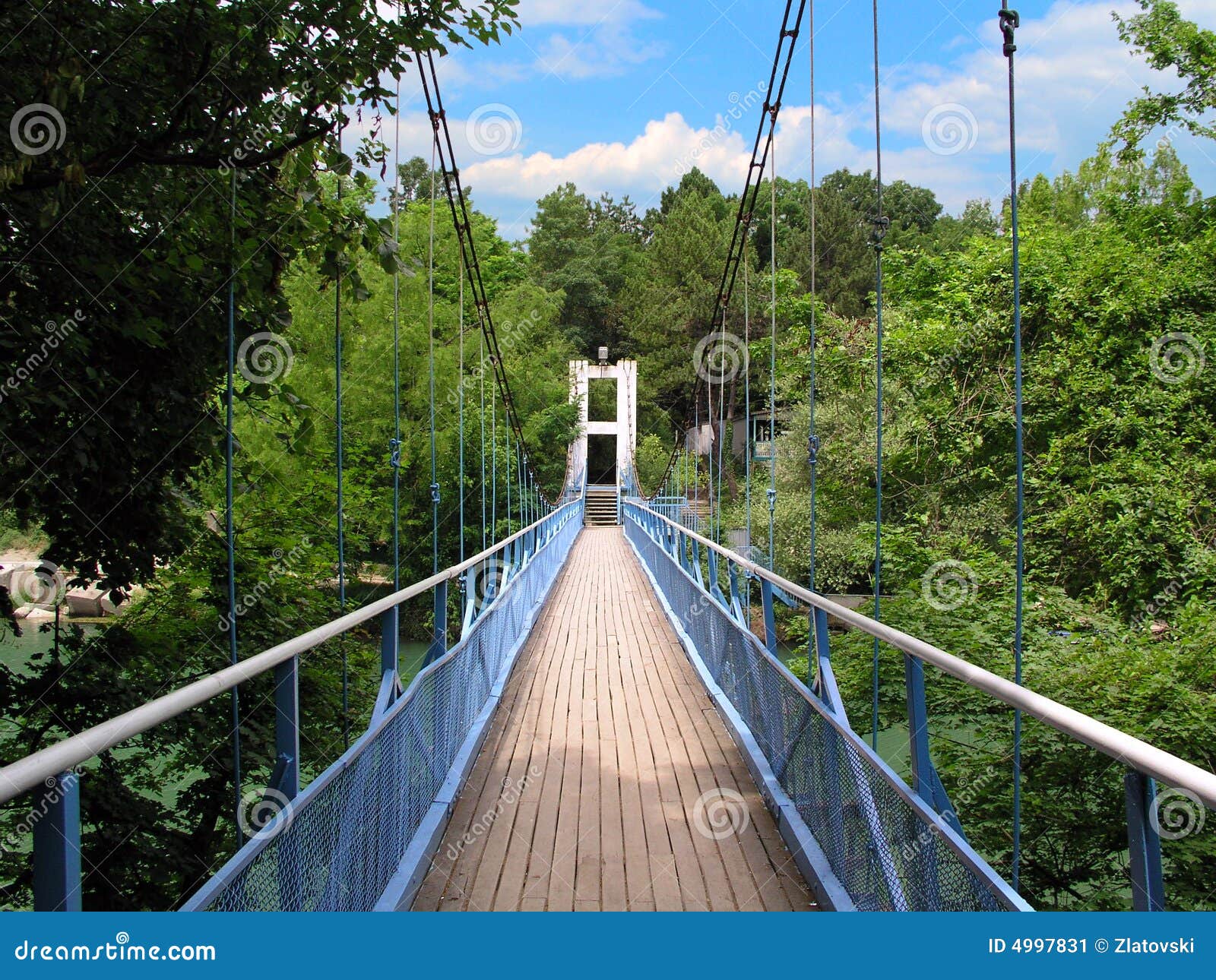 Suspension bridge stock image. Image of road, suspension - 4997831