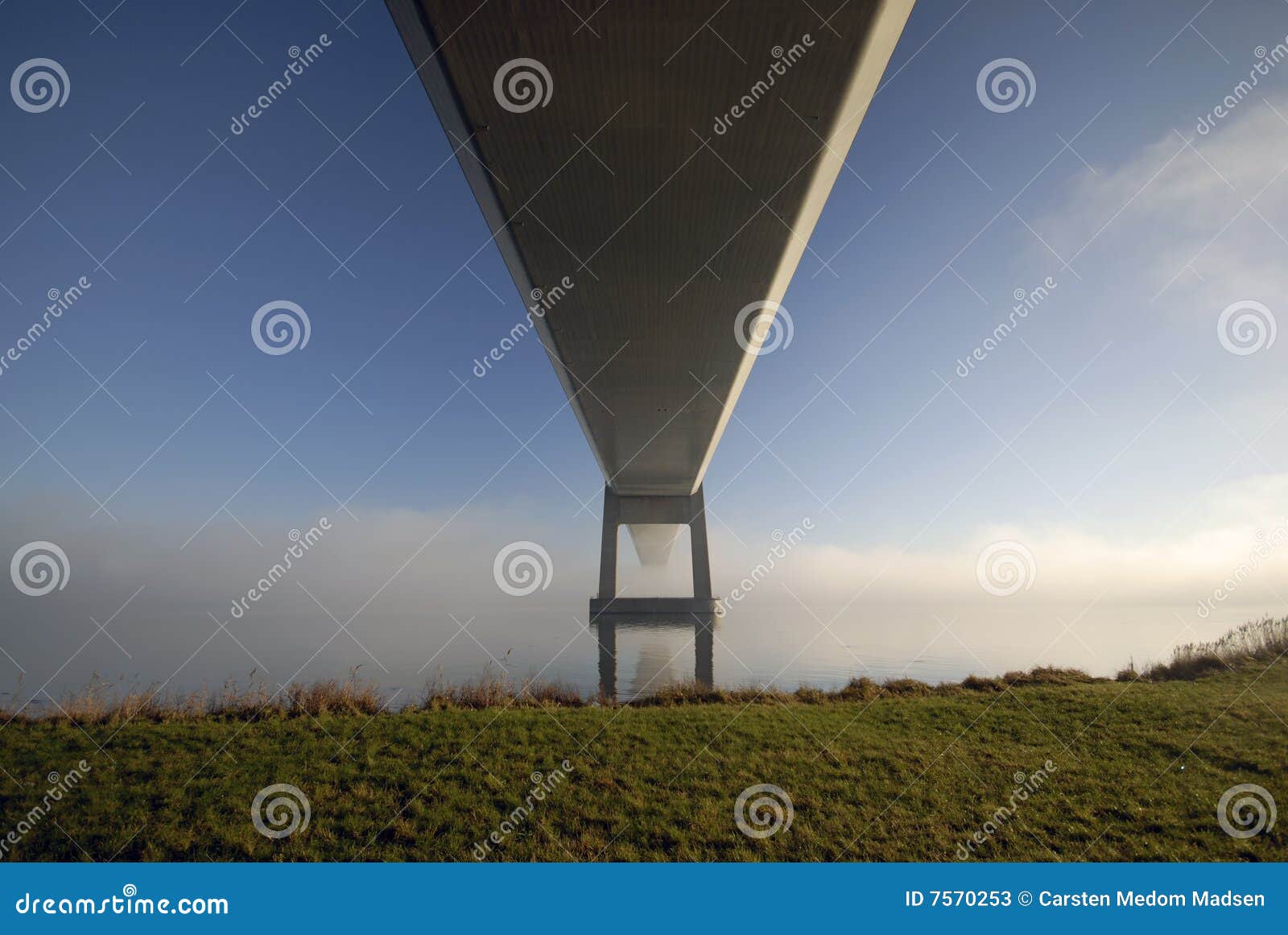 Suspension Bridge from Below Stock Image - Image of countries, europe ...