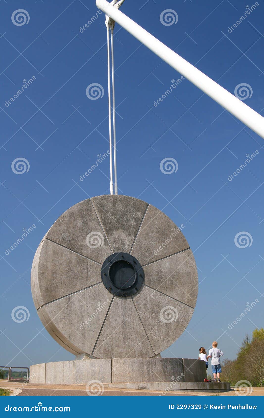 Suspension Bridge Counterweigh Stock Image - Image of exeter, england ...