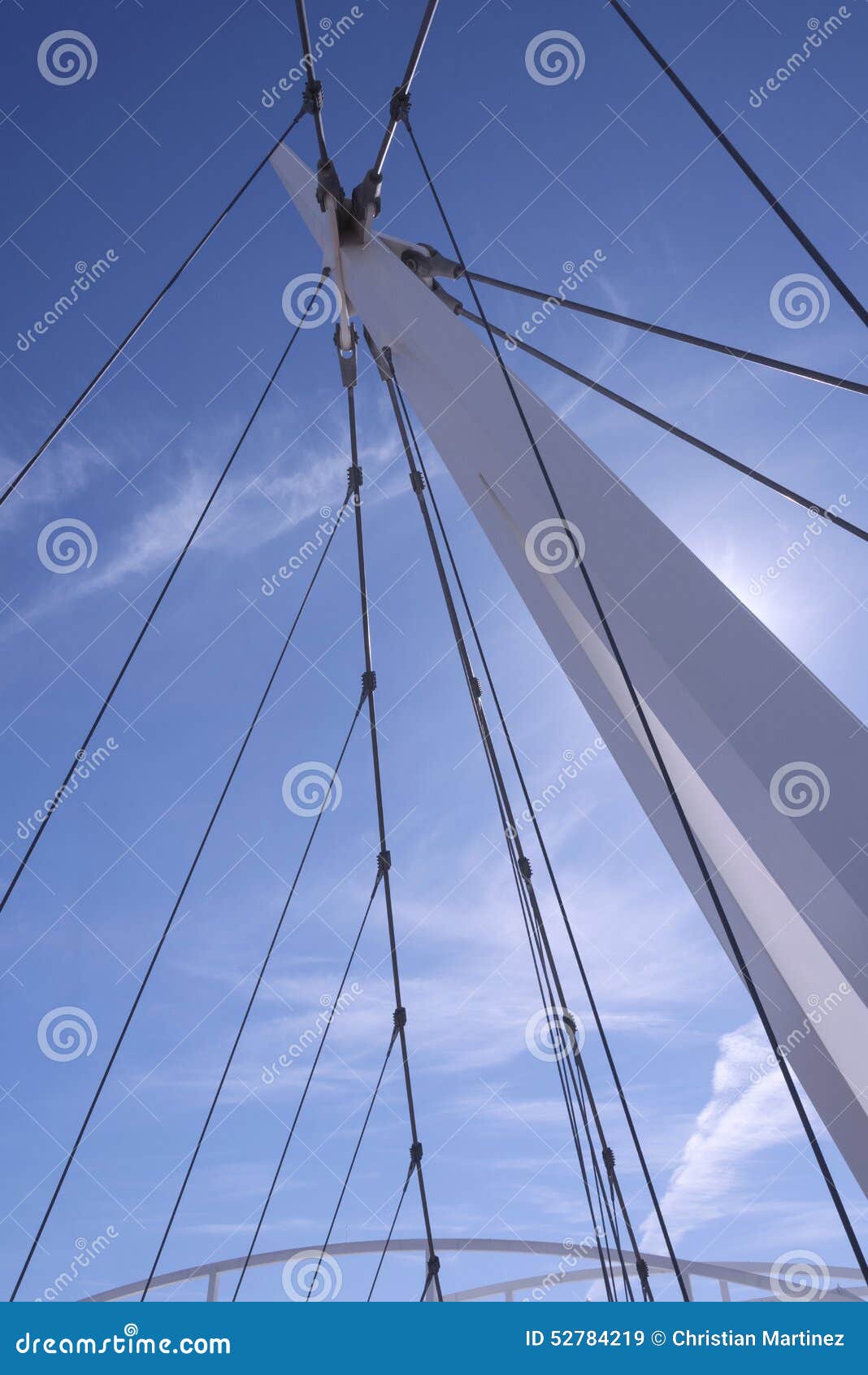 Suspension bridge stock image. Image of technology, color - 52784219