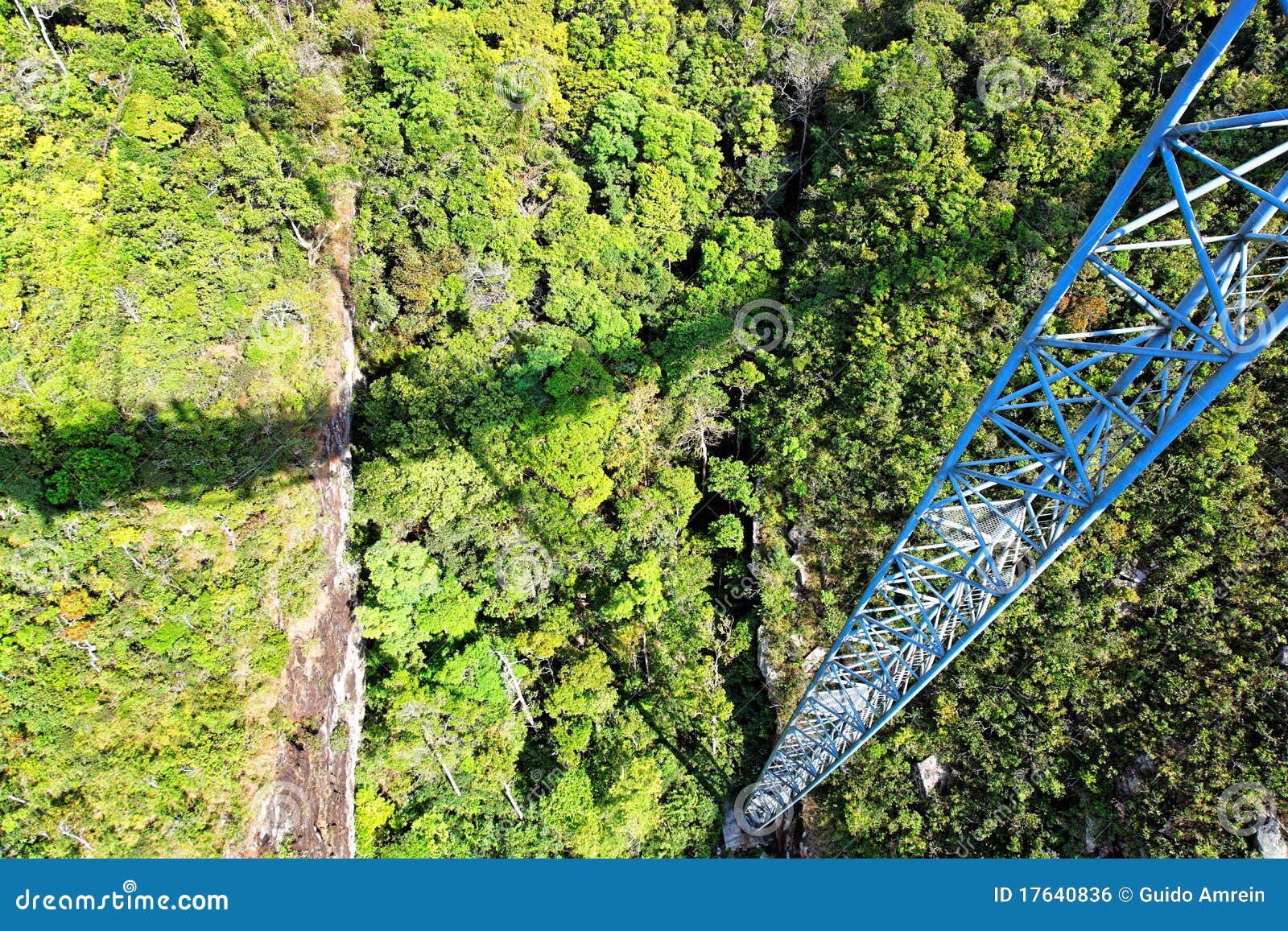 Suspension Bridge, Gunung Mat Cincang, Langkawi Stock Photo - Image of ...