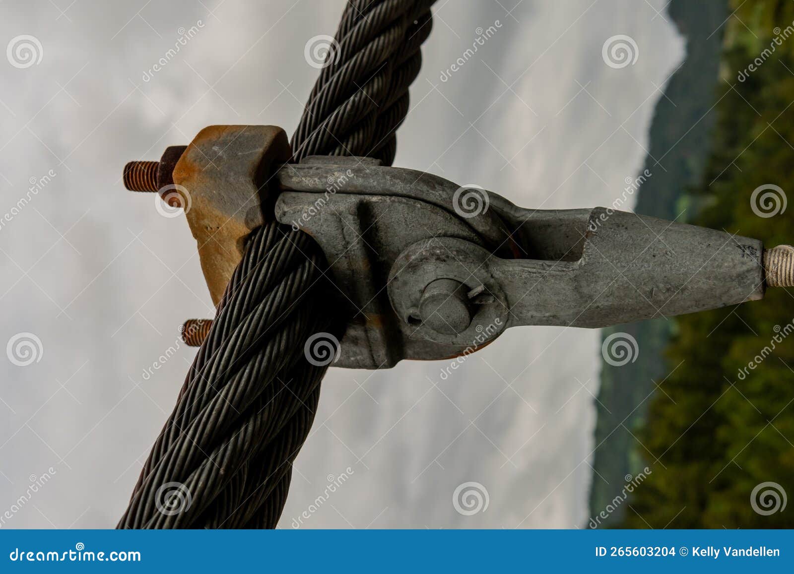 Suspension Bridge Hardware stock photo. Image of industrial - 265603204