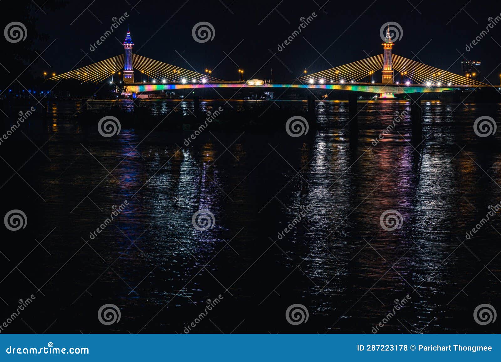 Suspension Bridge Lighting Colorful and Bewitching Effects ...