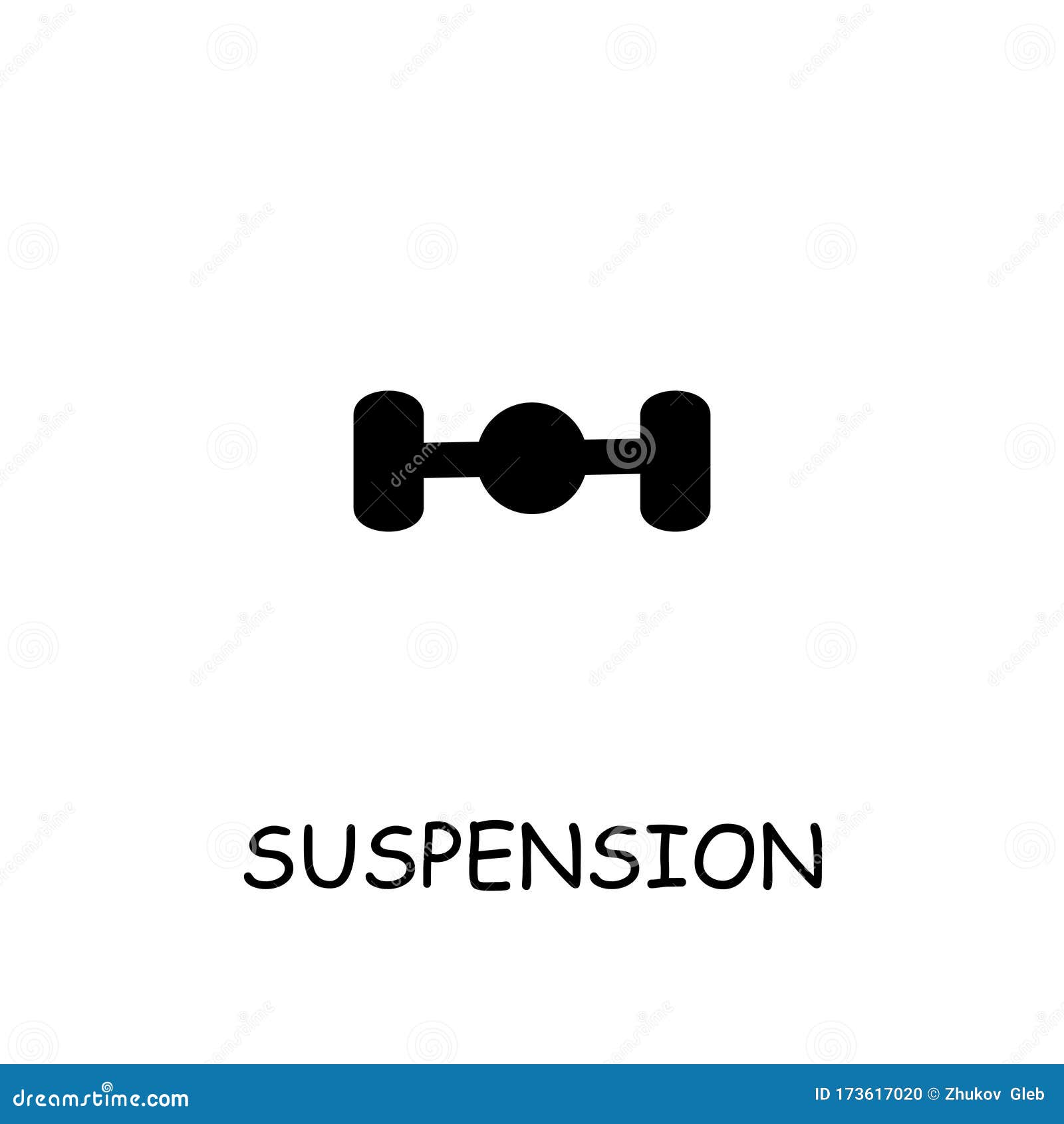 Suspension Flat Vector Icon Stock Illustration - Illustration of ...