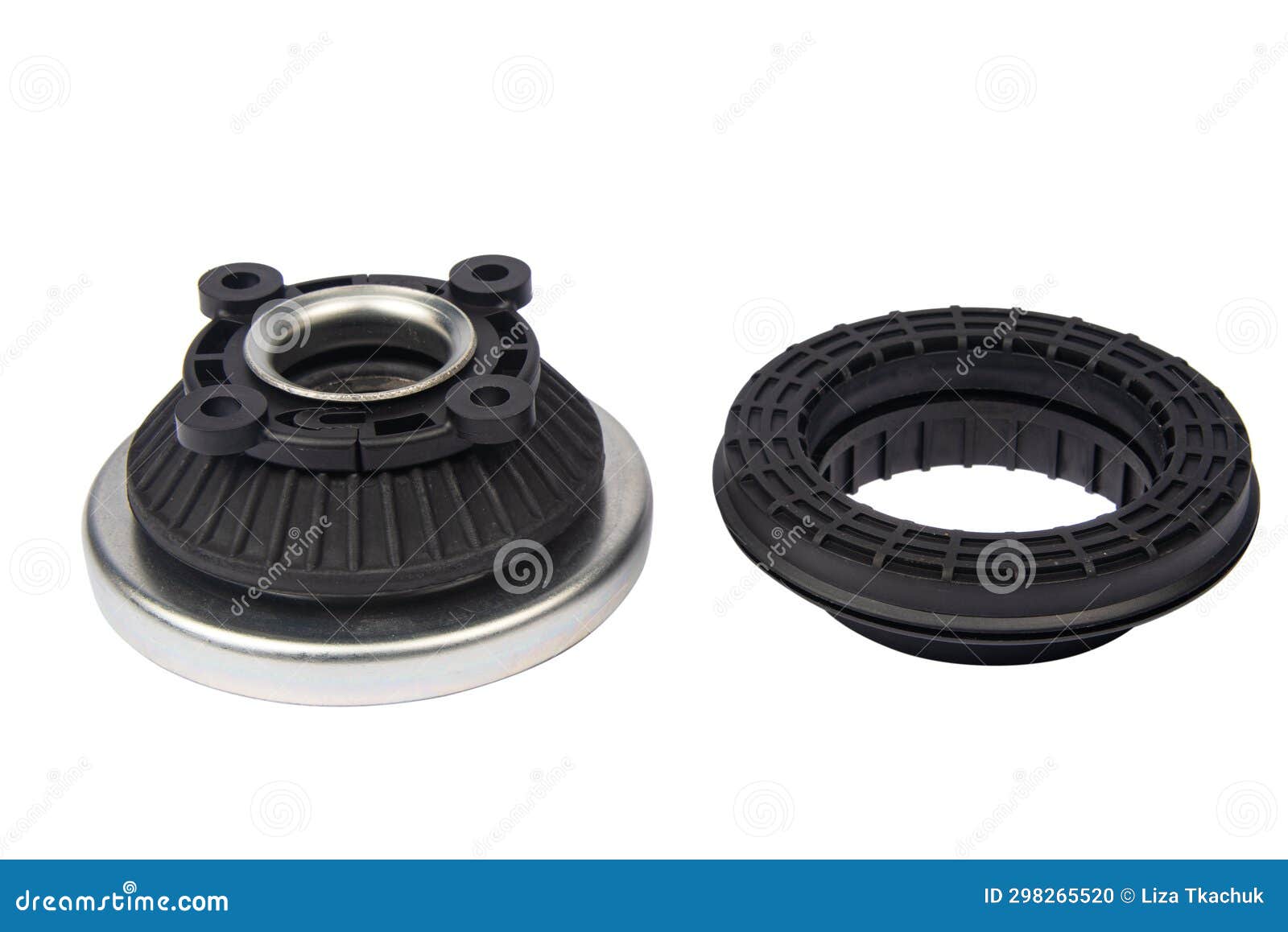 Suspension Strut Support Bearing Isolated on White Stock Photo - Image ...