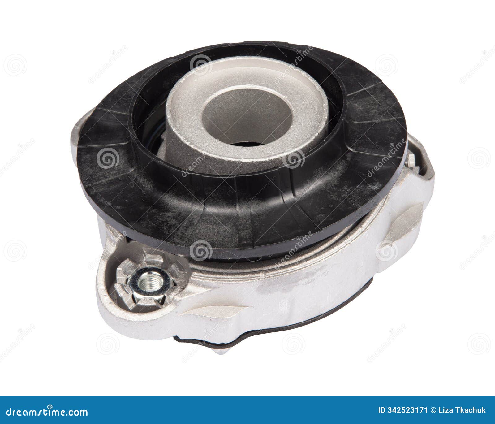 Suspension Strut Support Bearing Isolated on White Stock Image - Image ...