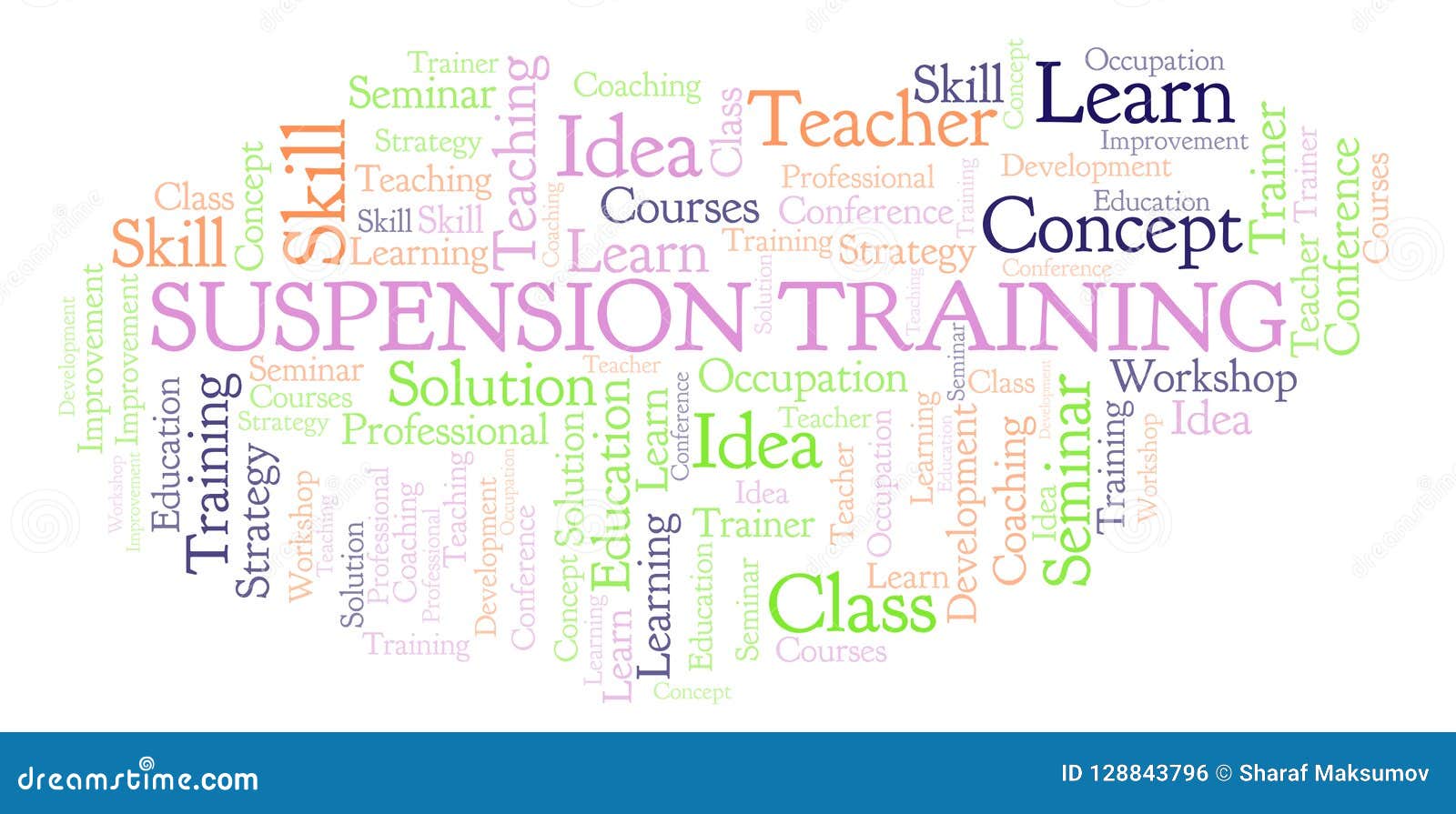 Suspension Training Word Cloud. Stock Illustration - Illustration of ...