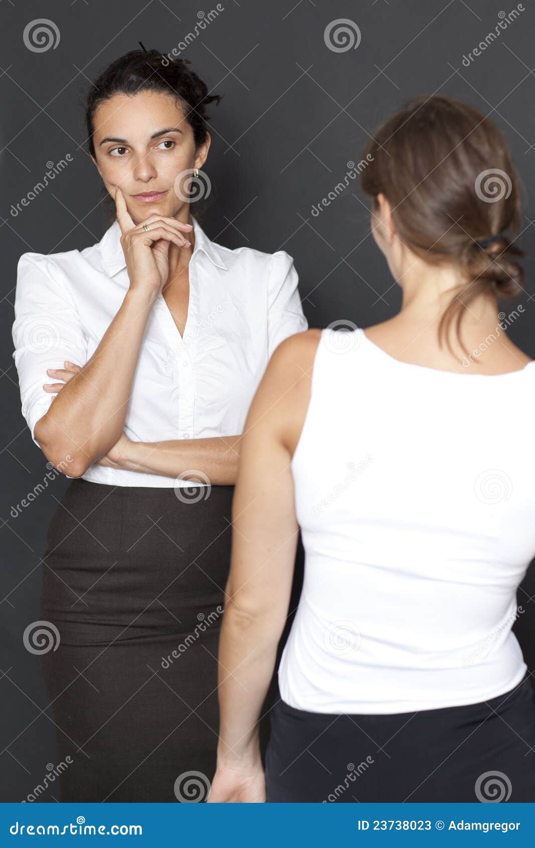 Suspicacia femenina imagen de archivo. Imagen de censura - 23738023