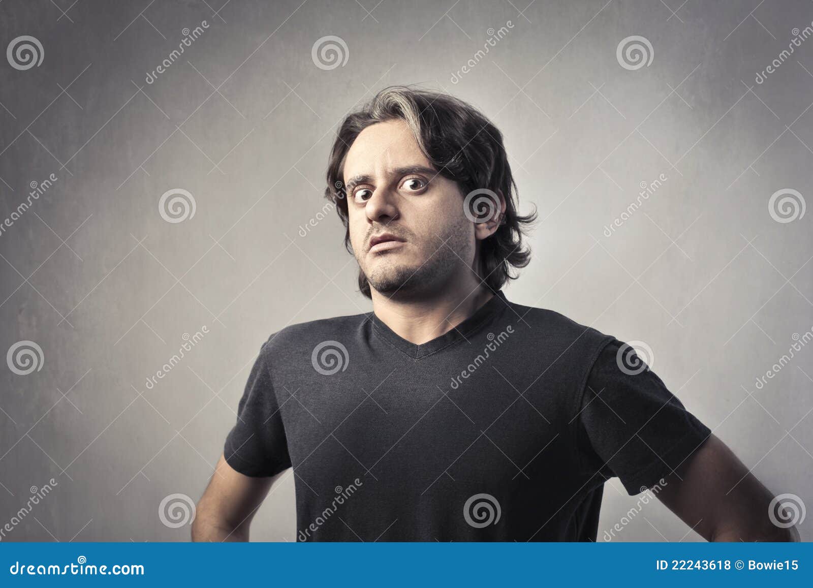 Suspicion stock photo. Image of feeling, afraid, beard - 22243618