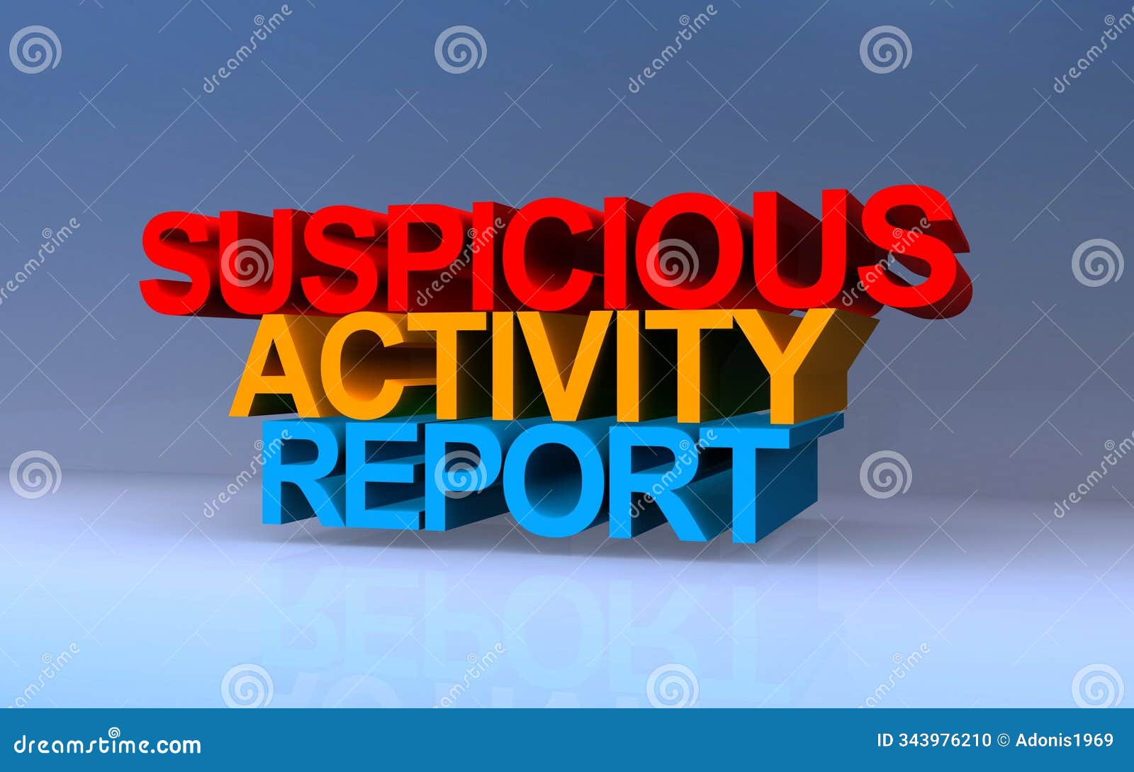 Suspicious Activity Report on Blue Stock Photo - Image of suspicious ...