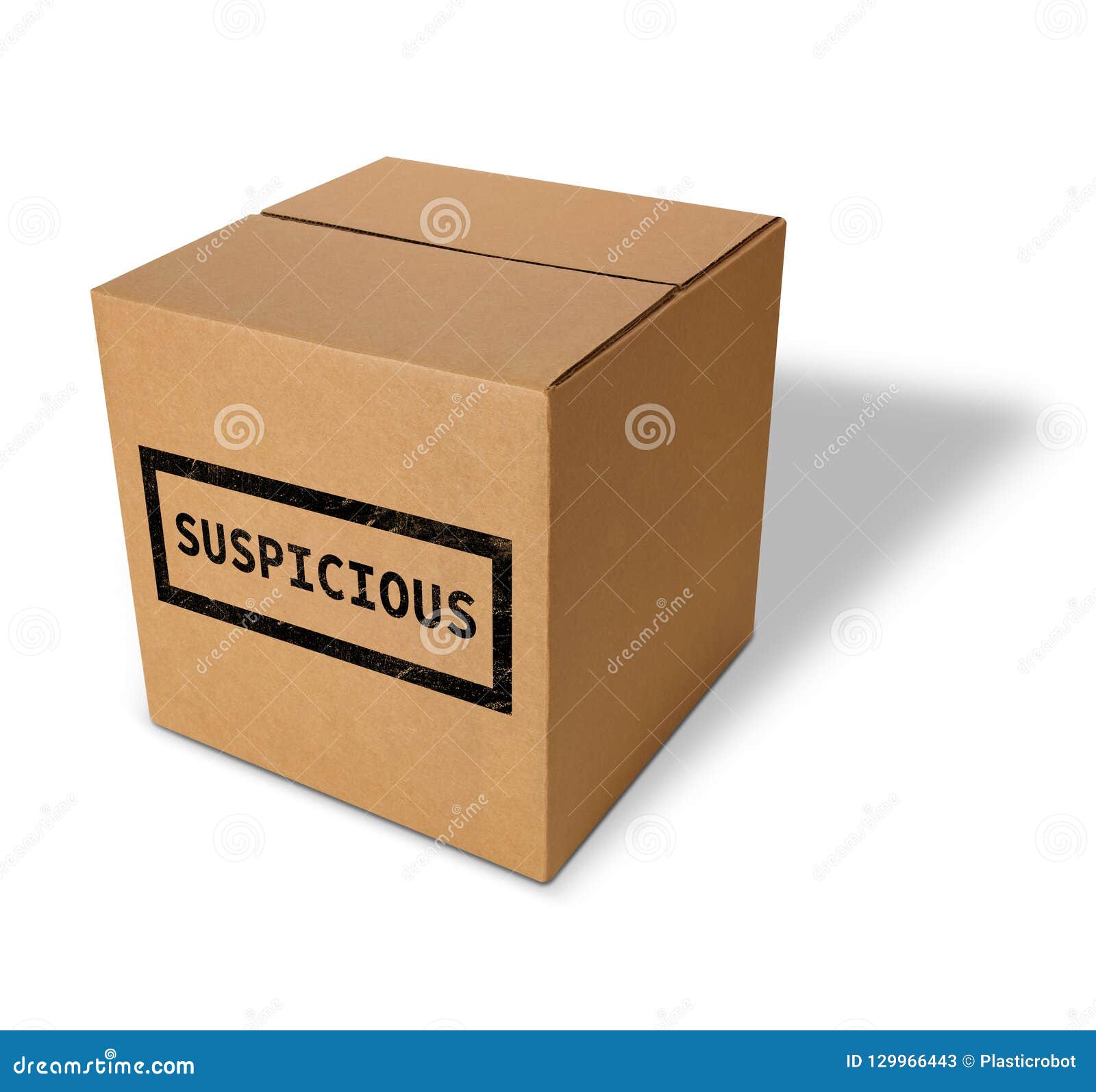 Suspicious and Possibly Dangerous Package Stock Image - Image of ...