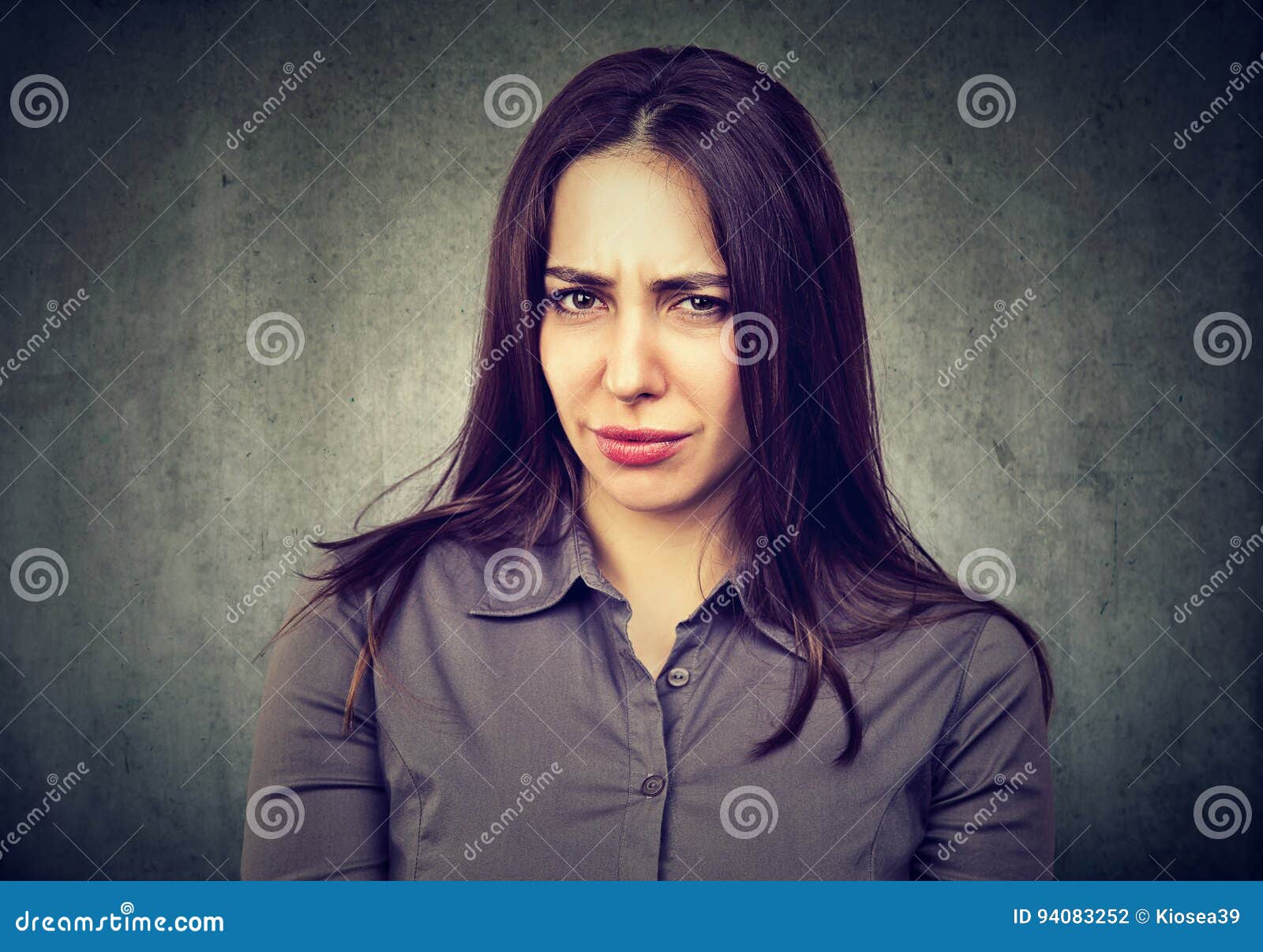 Suspicious Doubtful Young Woman Stock Photo - Image of business, doubt ...