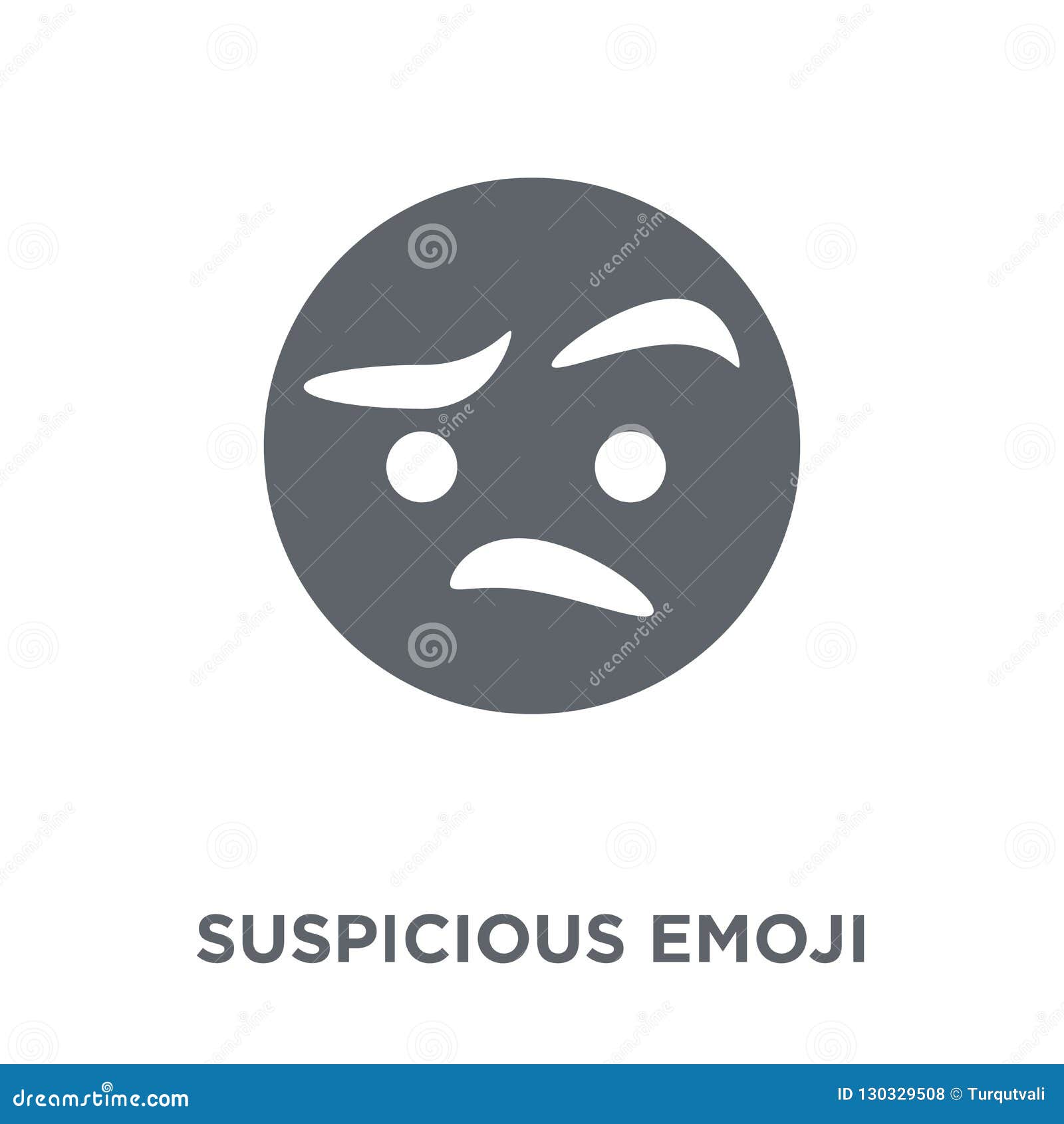 Suspicious Emoji Outline Icon. Signs And Symbols Can Be Used For Web ...