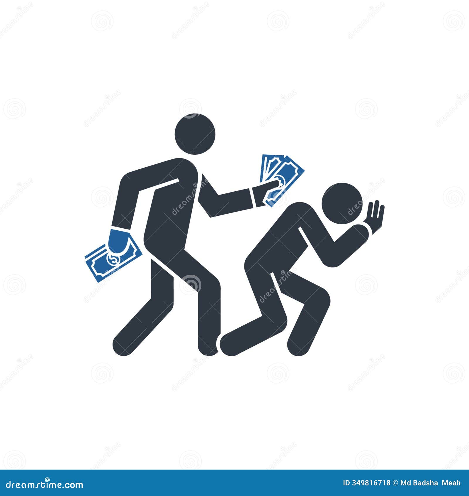 Suspicious Transaction Icon Vector Illustration | CartoonDealer.com ...