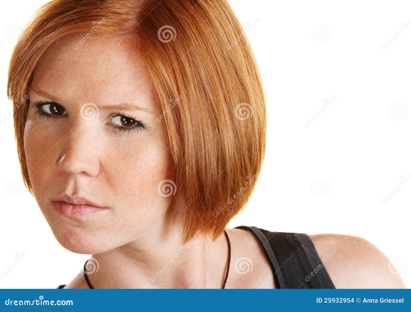 Suspicious Woman stock photo. Image of tilting, beautiful - 25932954