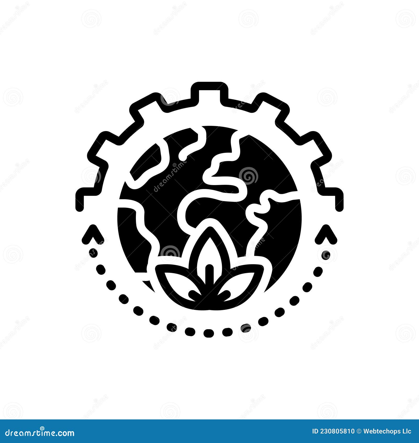 Black Solid Icon for Sustain, Keep and Continue Stock Vector ...