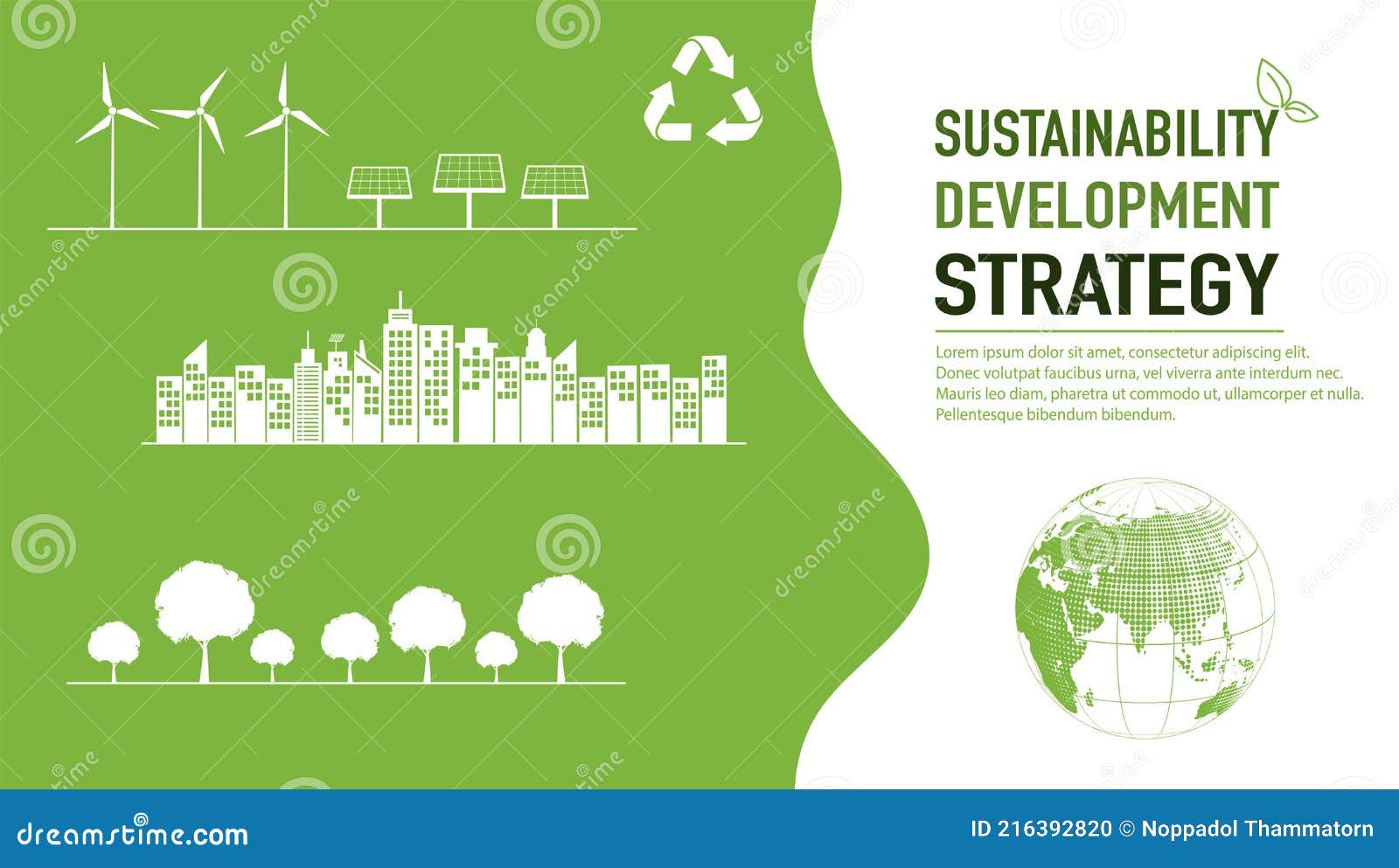 Sustainability Development Concept With Venn Diagram Vector ...