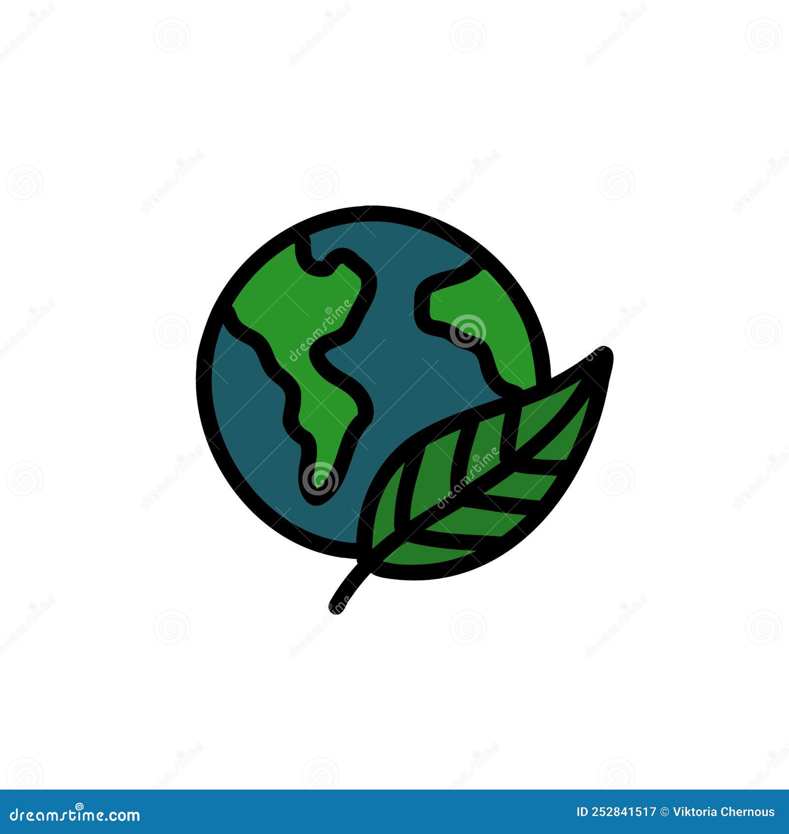 Sustainability Doodle Icon, Vector Color Line Illustration Stock Vector ...