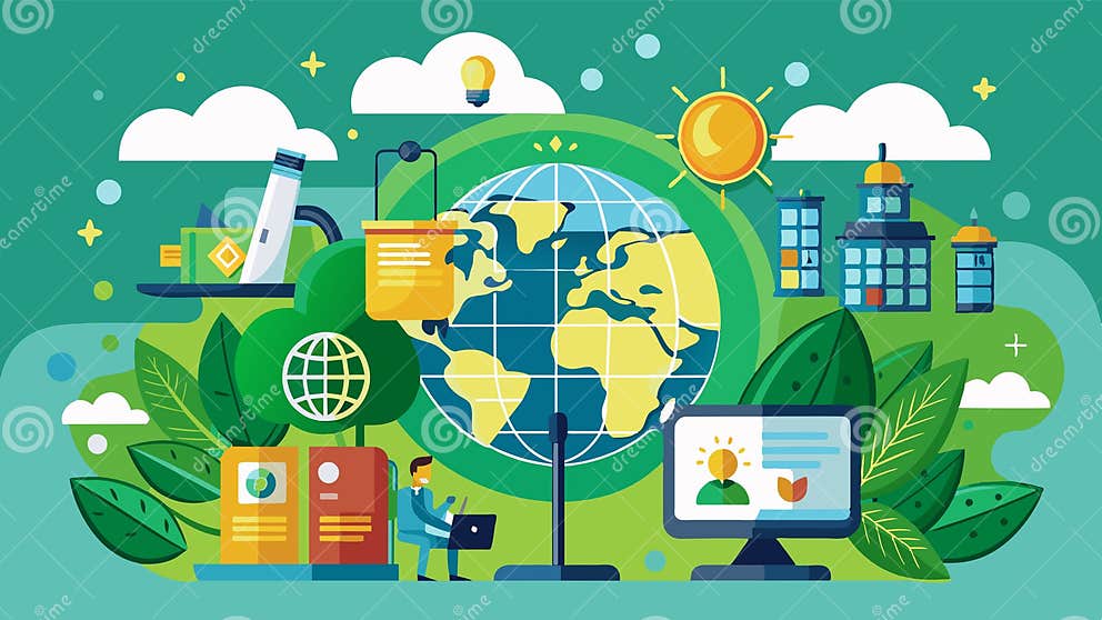 Sustainability it Green it Computing Concept. Carbon Efficient ...