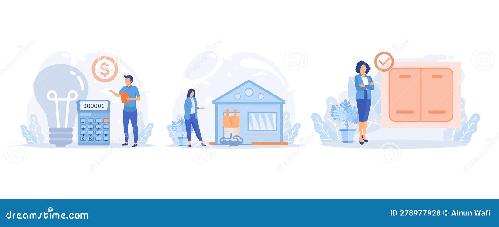 Sustainability Illustration. Energy Consumption in Household Stock ...