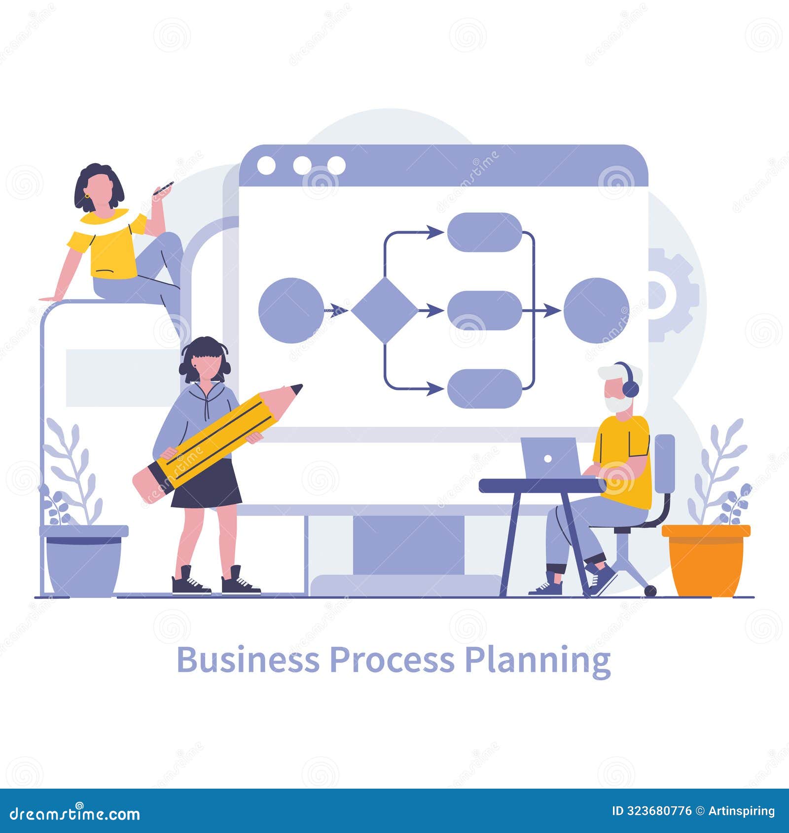 Sustainability and Operational Processes Concept Stock Vector - Illustration of quality ...