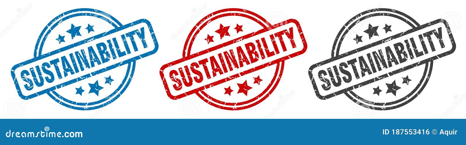 Sustainability Stamp. Sustainability Round Isolated Sign Stock Vector ...