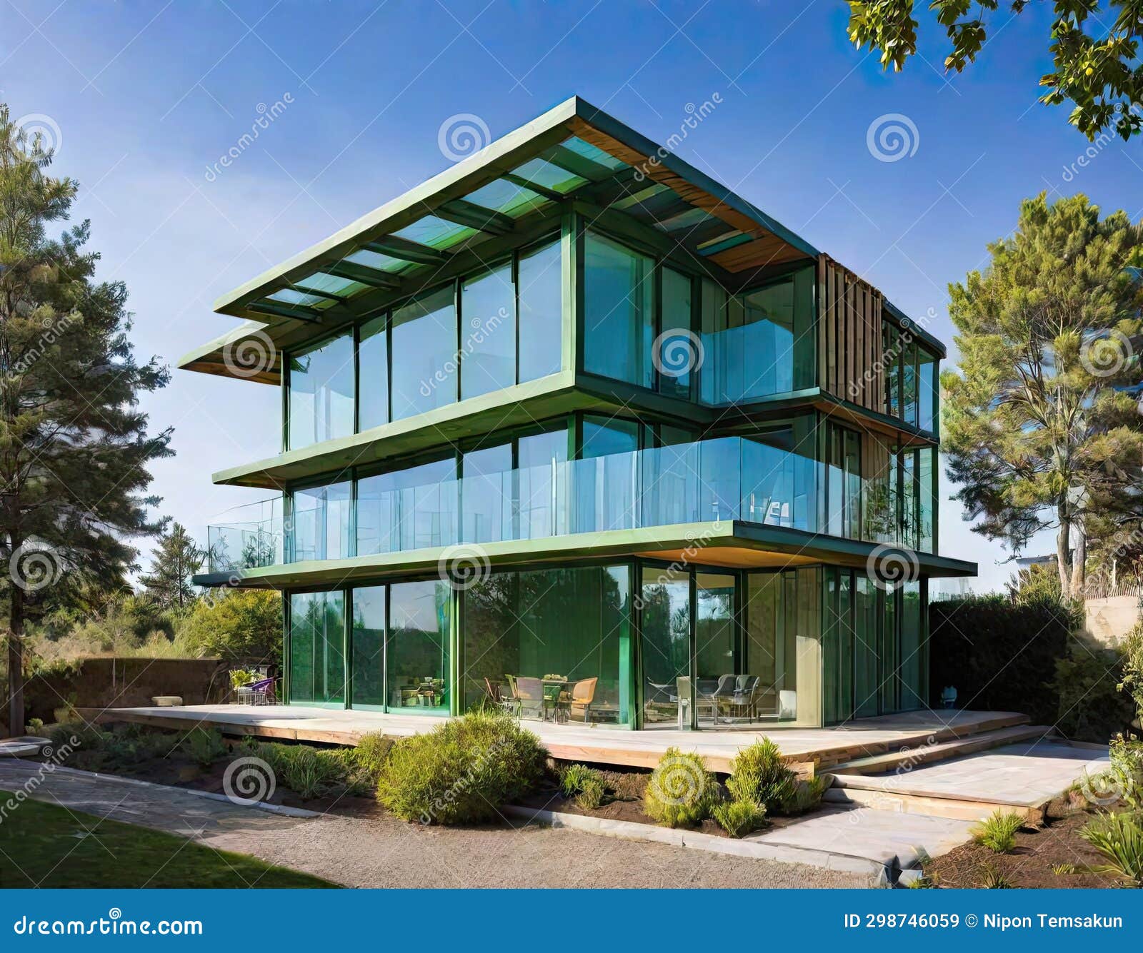 Sustainable Architectural Render of a Modern Environmental City ...