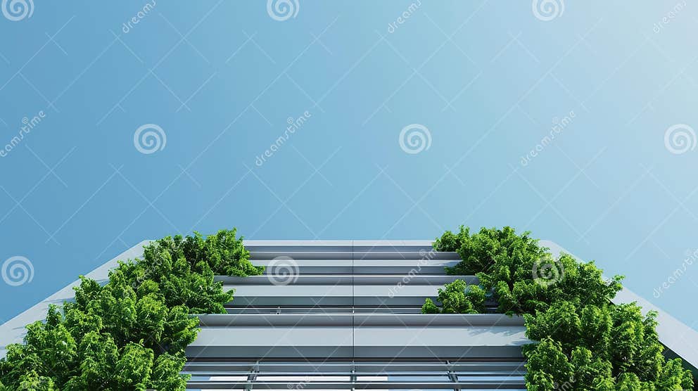 Sustainable Architecture Carbonnegative Building Stock Illustration ...