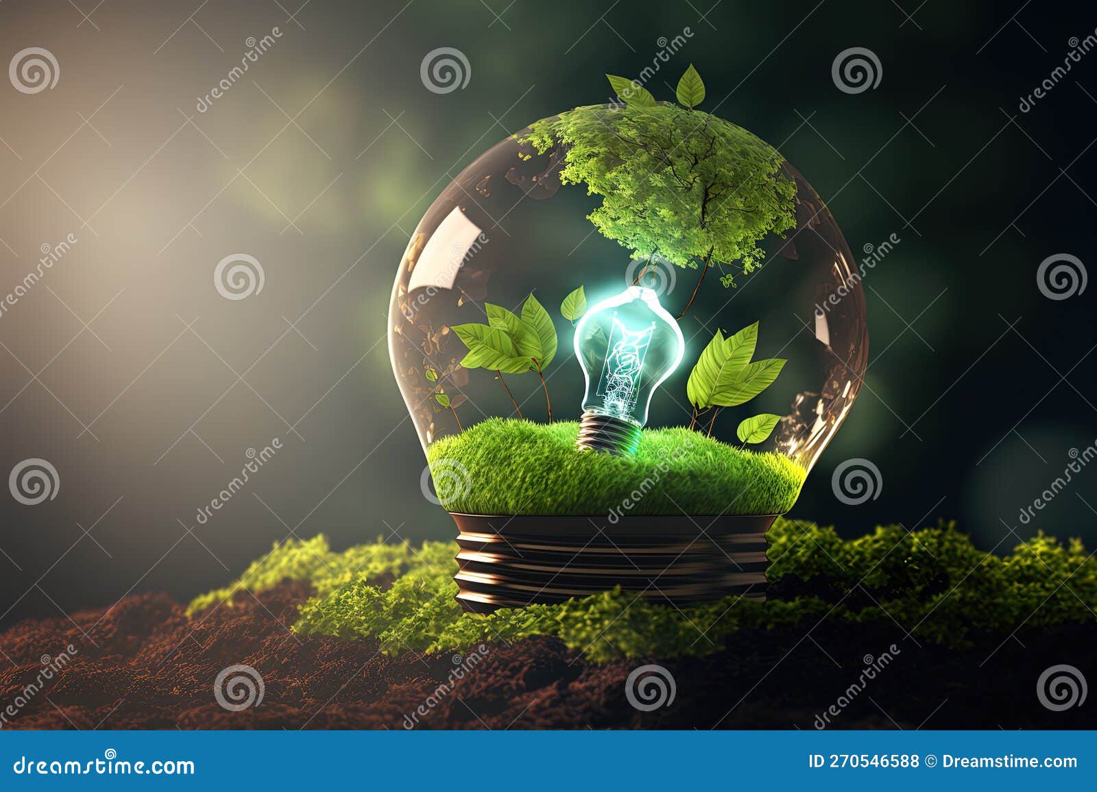 Sustainable Development Concept. Renewable Energy, Eco Friendly ...