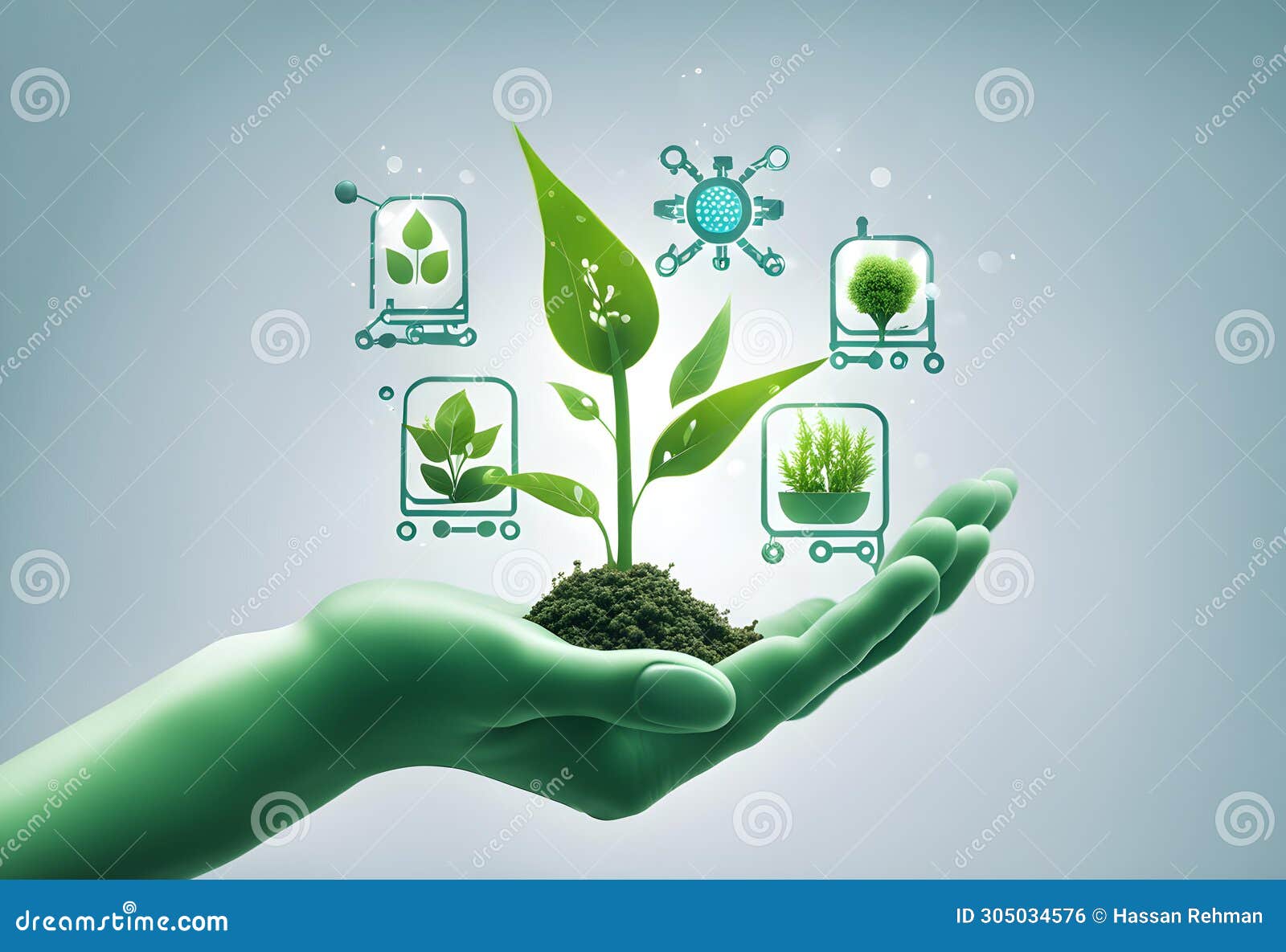 Ai Generated A Sustainable House Model With A Green Roof Garden Royalty ...