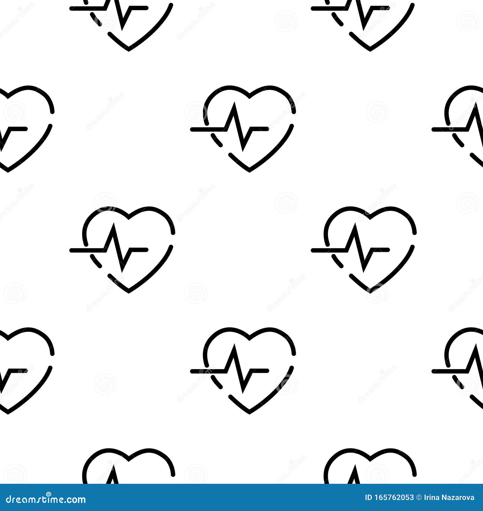Good Health. Linear Style Pattern Stock Vector - Illustration of ...