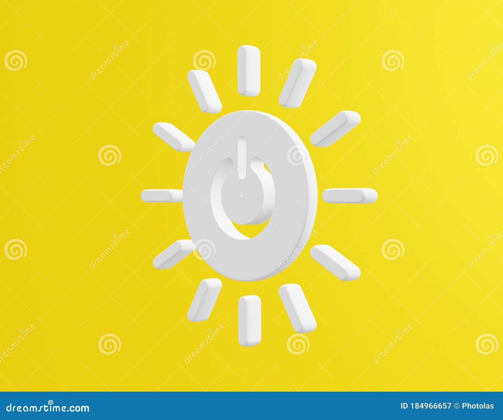 Sustainable Development Goals Affordable and Clean Energy Icon. 3D ...