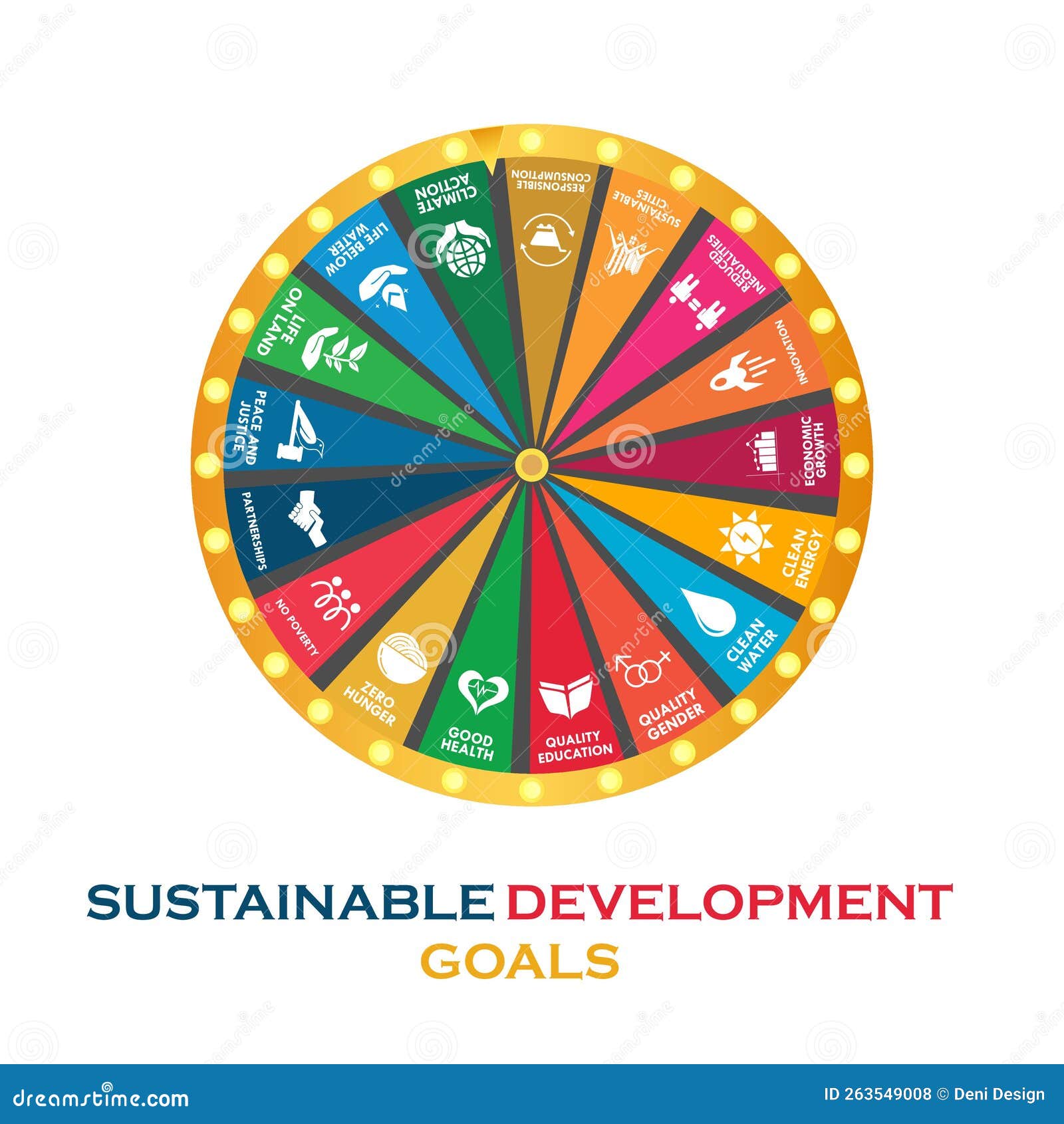 Ustainable Development Goals 17 Stock Vector - Illustration of ...