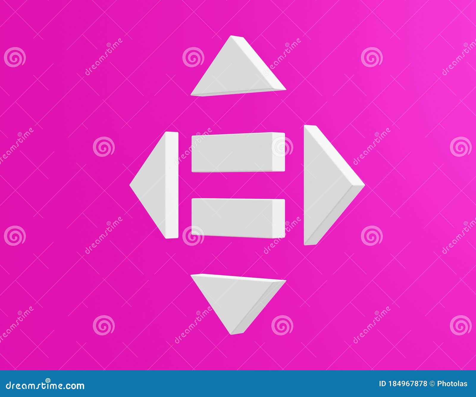 Sustainable Development Goals Reduced Inequality Icon. 3D Rendering ...