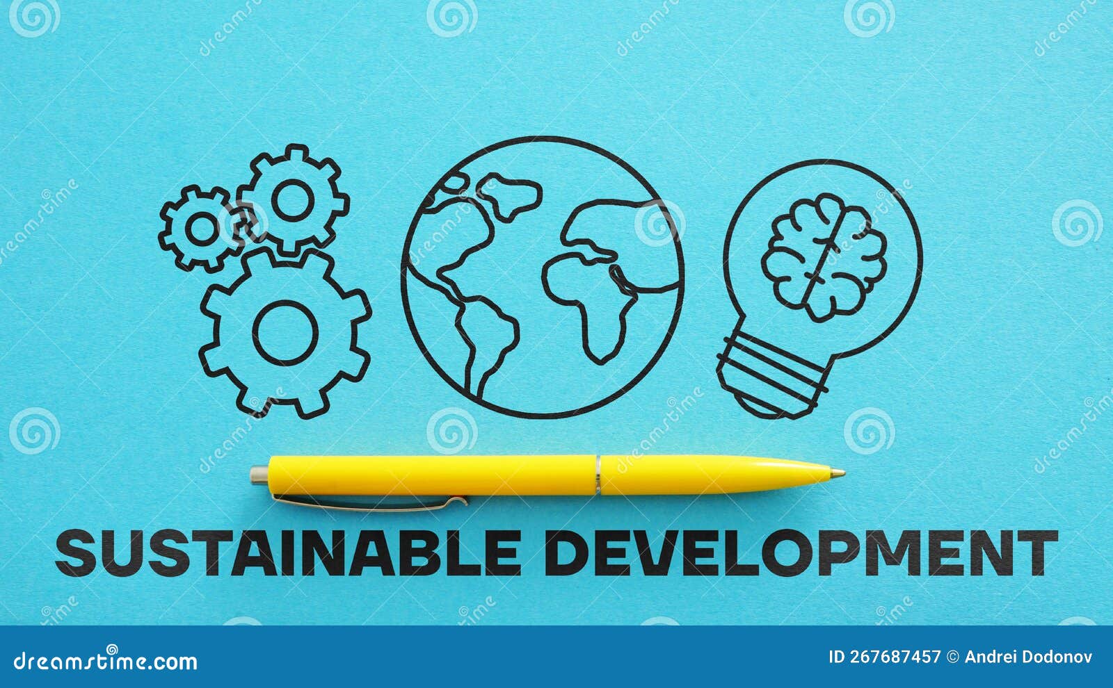 Sustainable Development Goals SDG is Shown Using the Text Stock Image ...