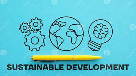Sustainable Development Goals SDG is Shown Using the Text Stock Image ...