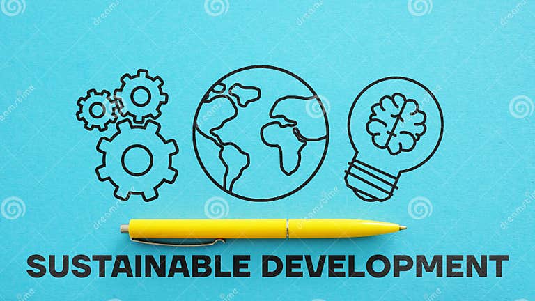 Sustainable Development Goals SDG is Shown Using the Text Stock Image ...