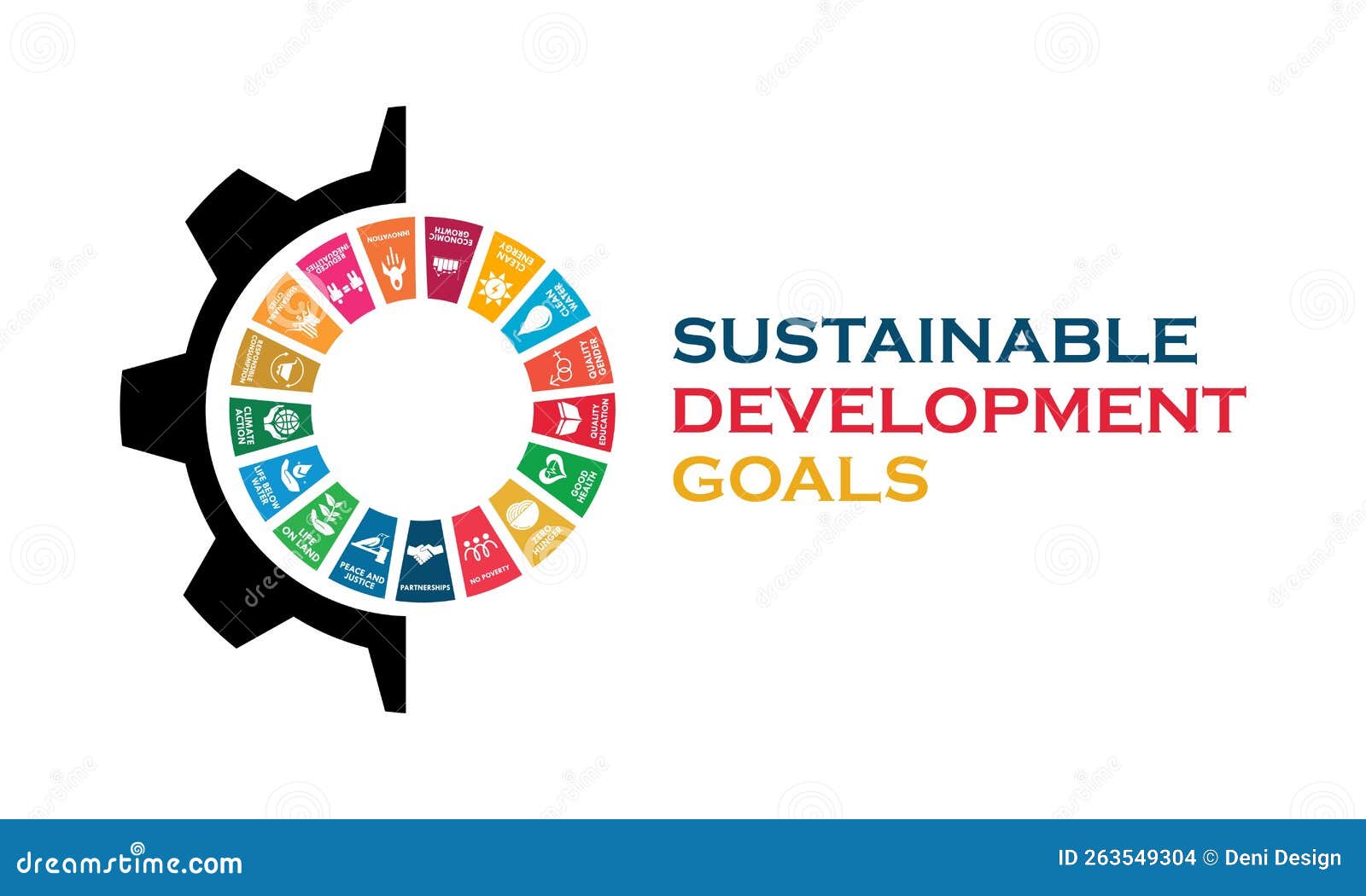 Sustainable Development Goals 17 Stock Vector - Illustration of goals ...