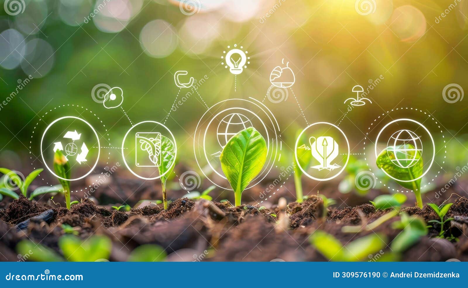 Sustainable Development Goals. Sustainable Technology Concept. SDGs ...