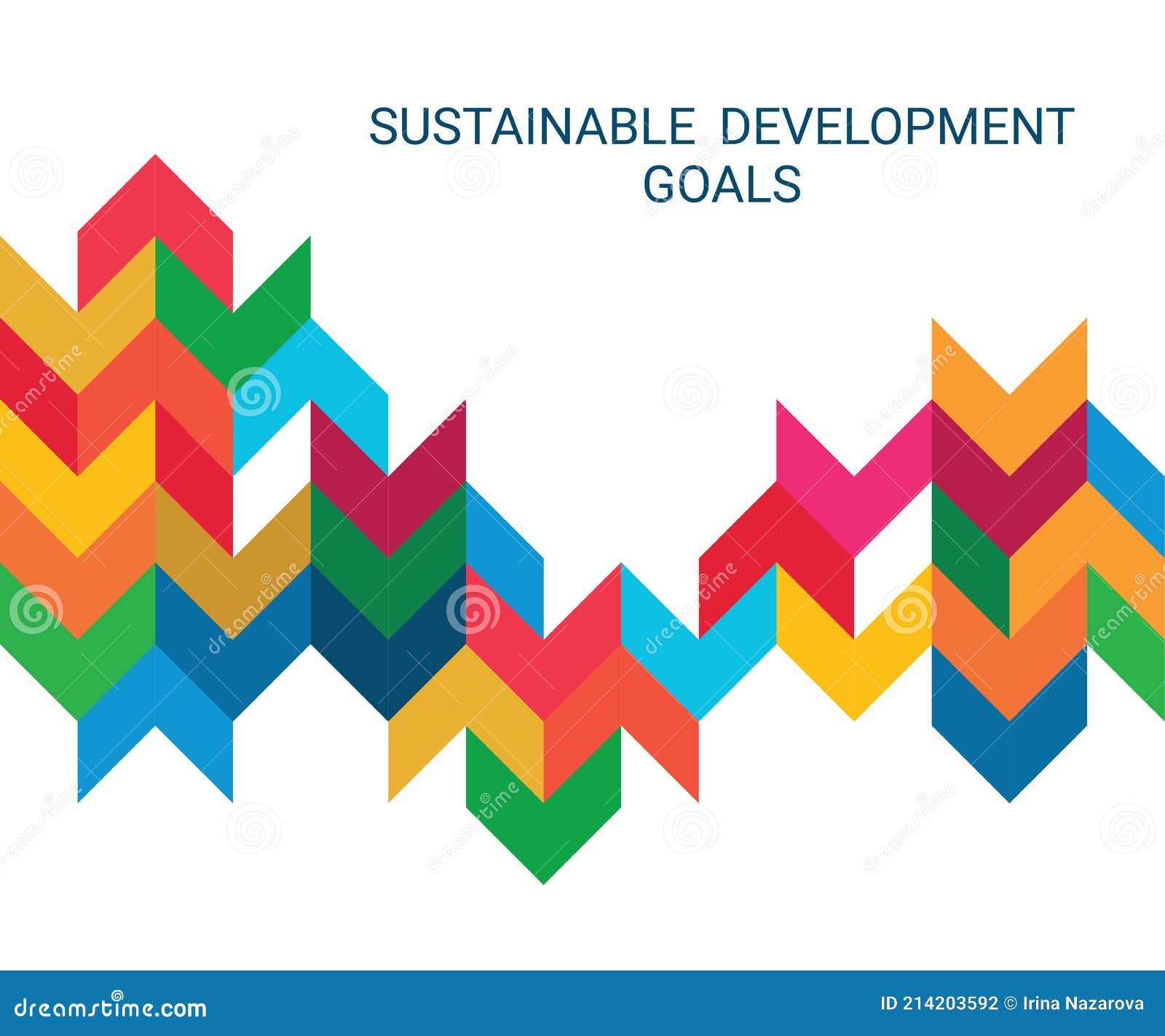 Sustainable Development Goals. Vector Illustration EPS. White ...