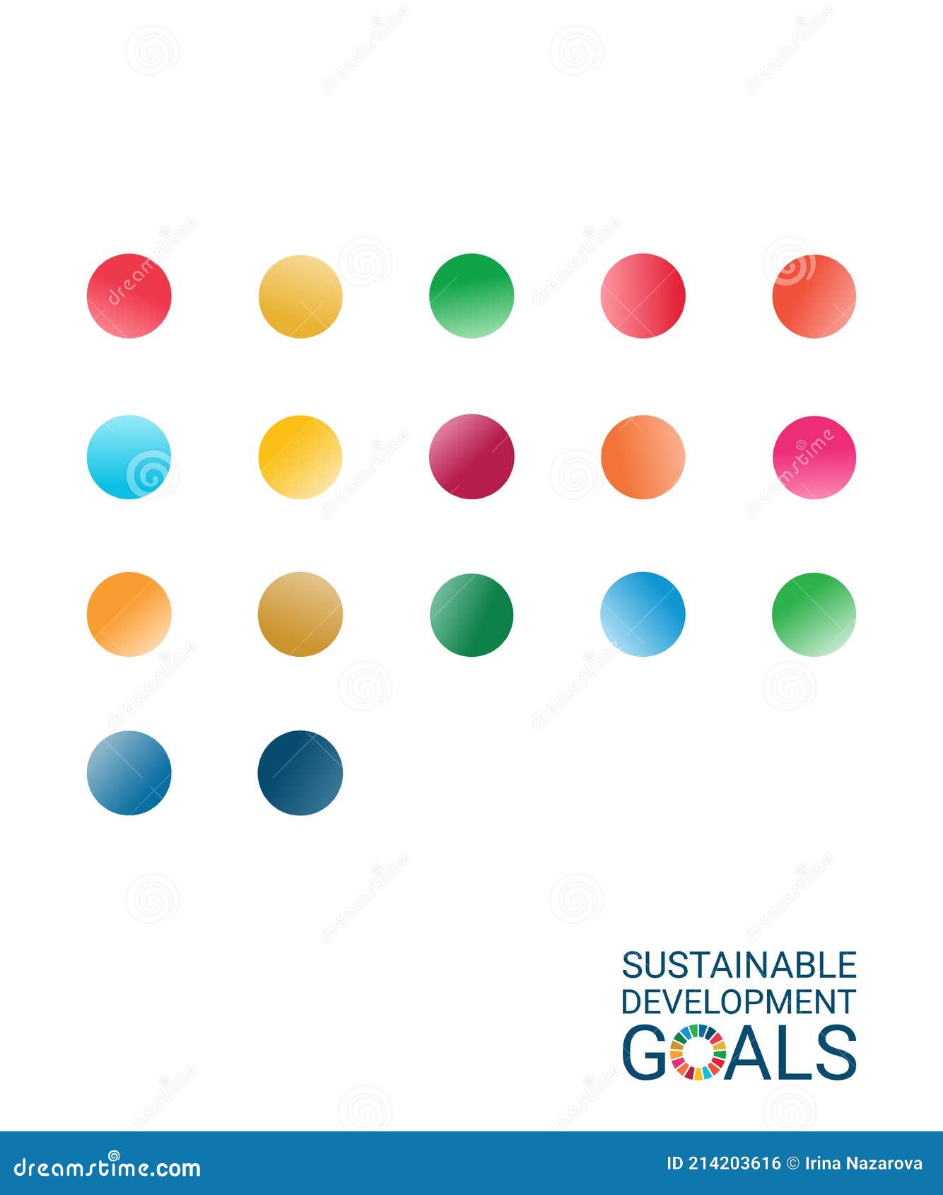 Sustainable Development Goals. Vector Illustration EPS. White ...