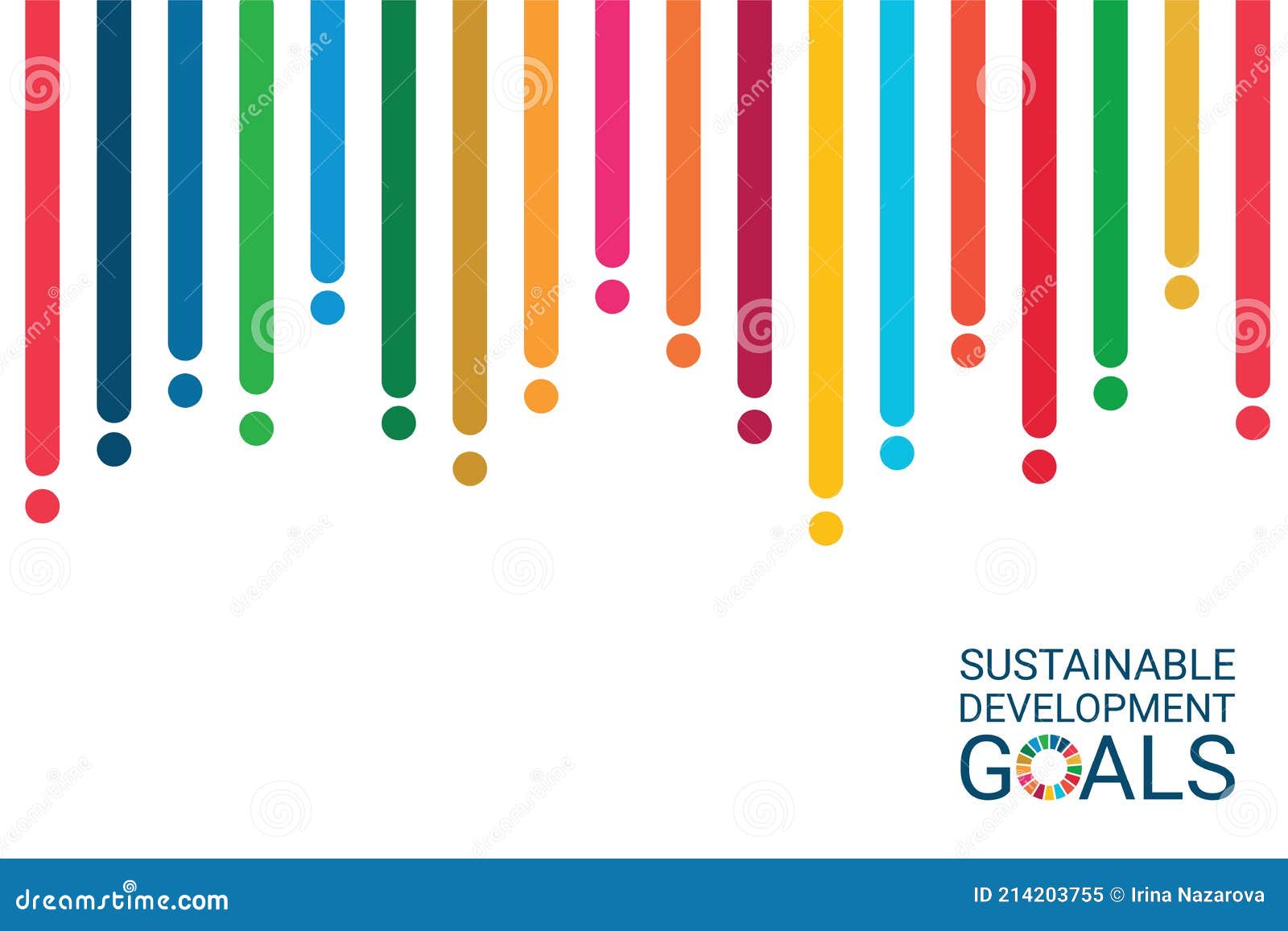 Sustainable Development Goals. Vector Illustration EPS. White ...