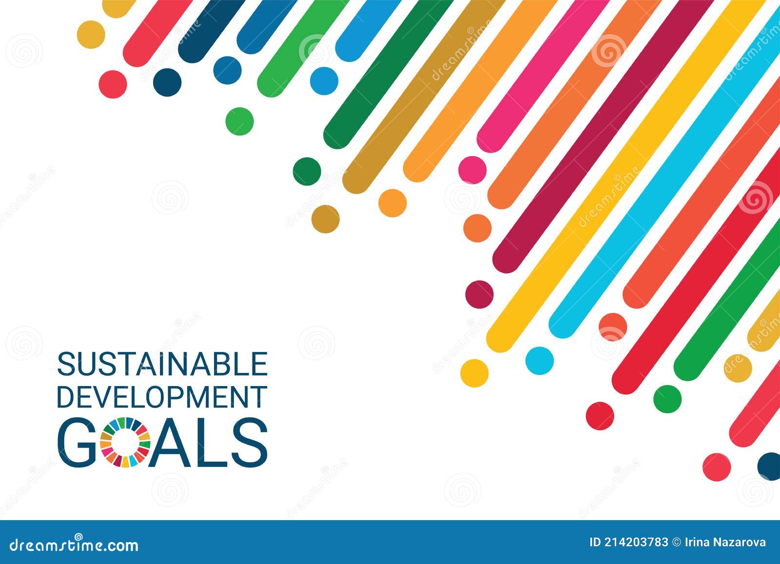 Sustainable Development Goals. Vector Illustration EPS. White ...