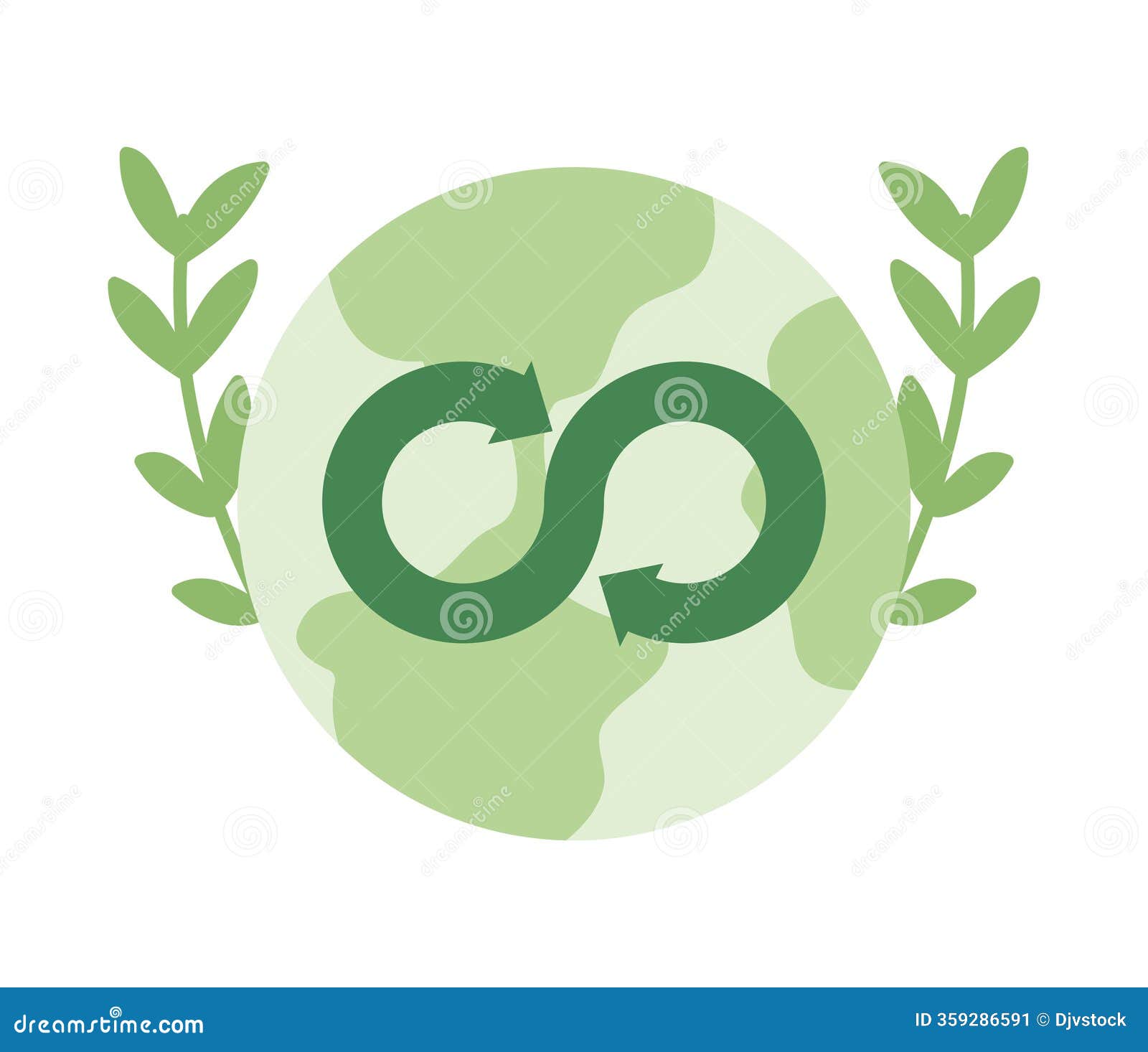 Sustainable Development Icon Stock Illustration - Illustration of green ...