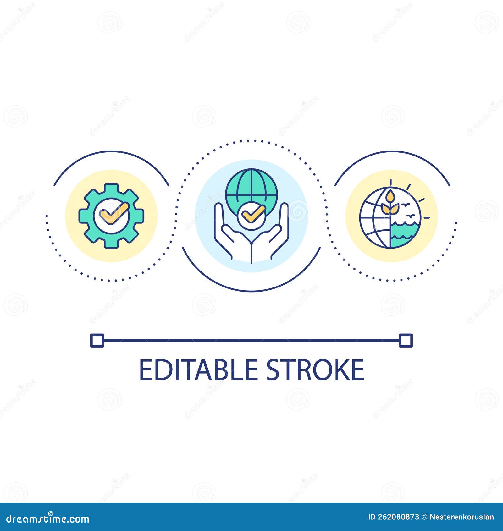Sustainable Development Loop Concept Icon Stock Vector - Illustration ...