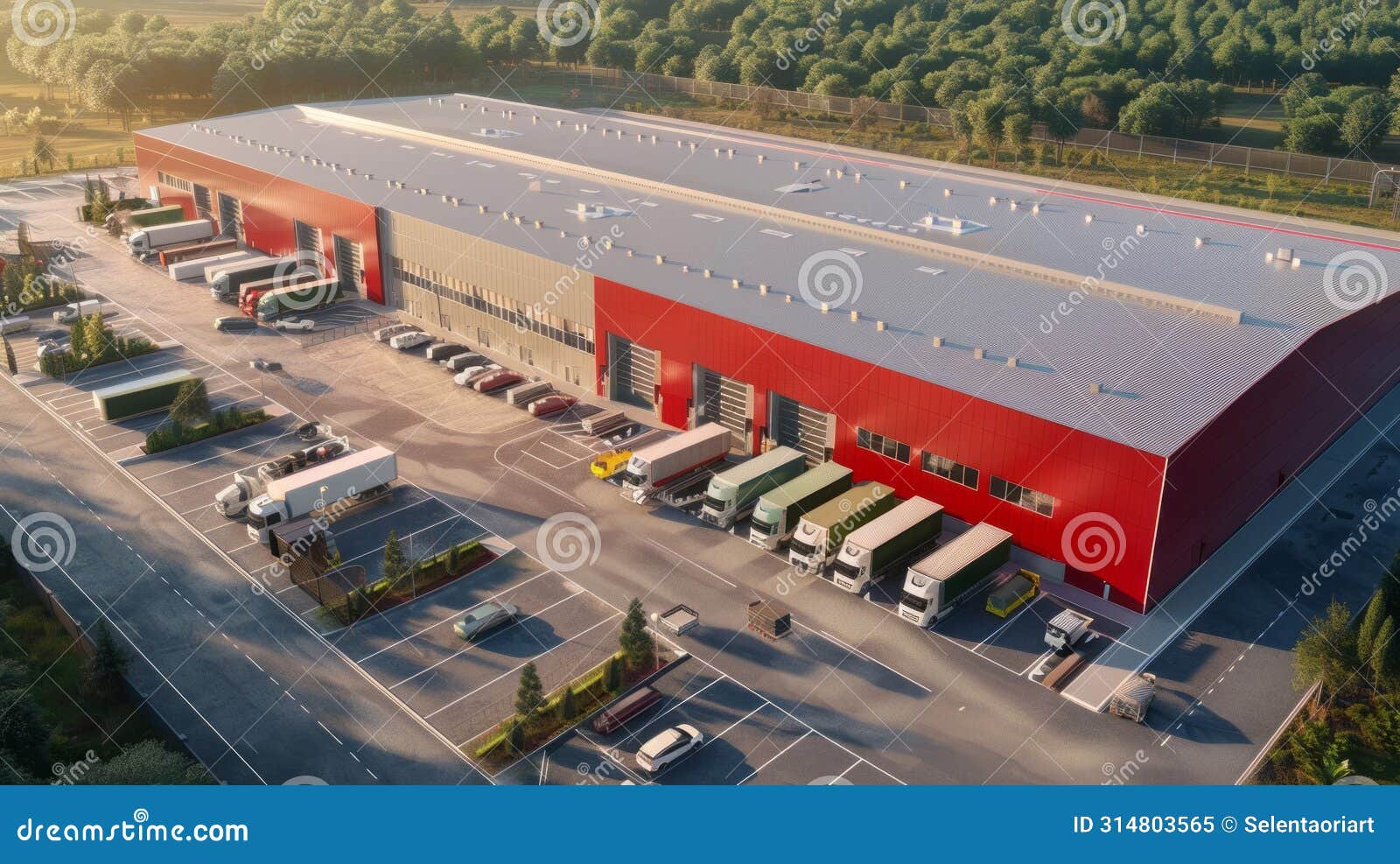 Sustainable Distribution Facility Stock Image - Image of renewable ...