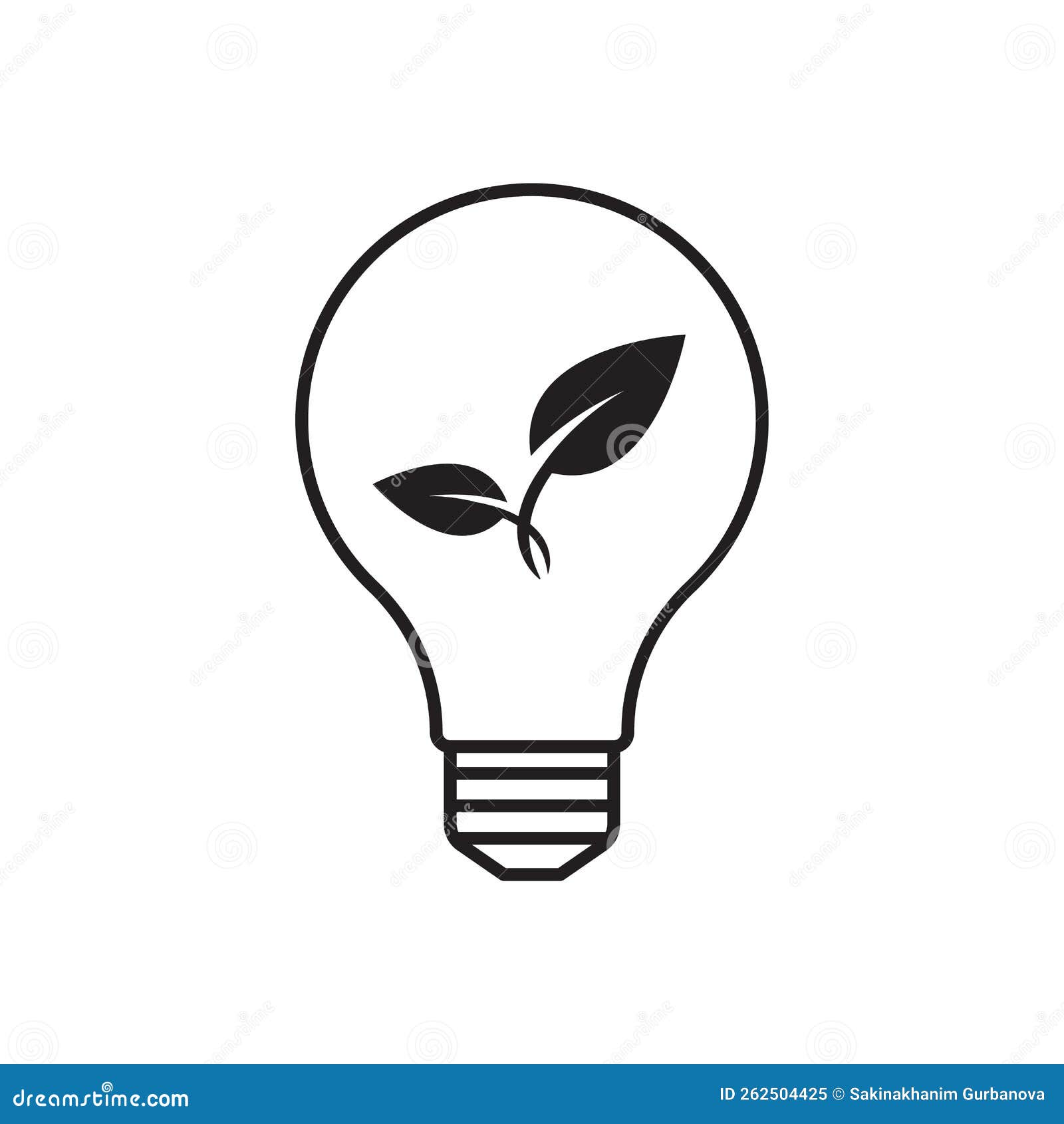 Sustainable Ecological Energy Outline Icon Collection Or Set ...